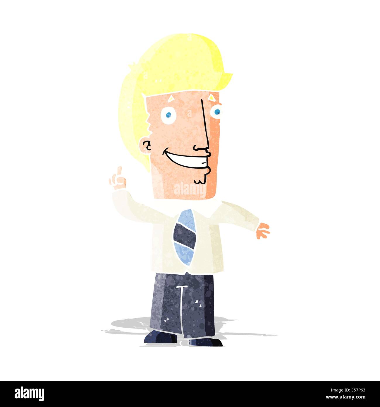 cartoon office man with idea Stock Vector Image & Art - Alamy