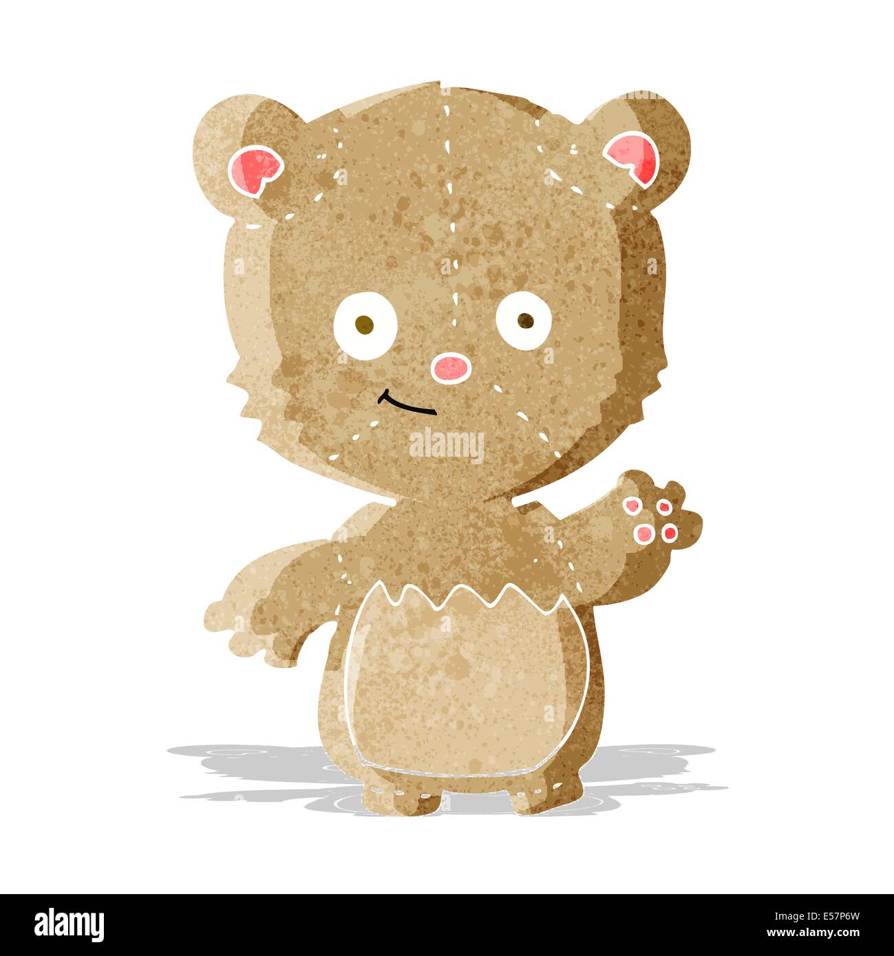 cartoon little teddy bear waving Stock Vector Image & Art - Alamy