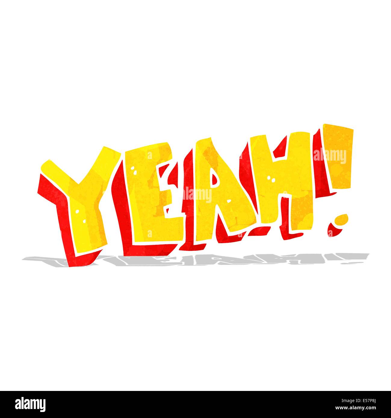 cartoon yeah! shout Stock Vector Image & Art - Alamy