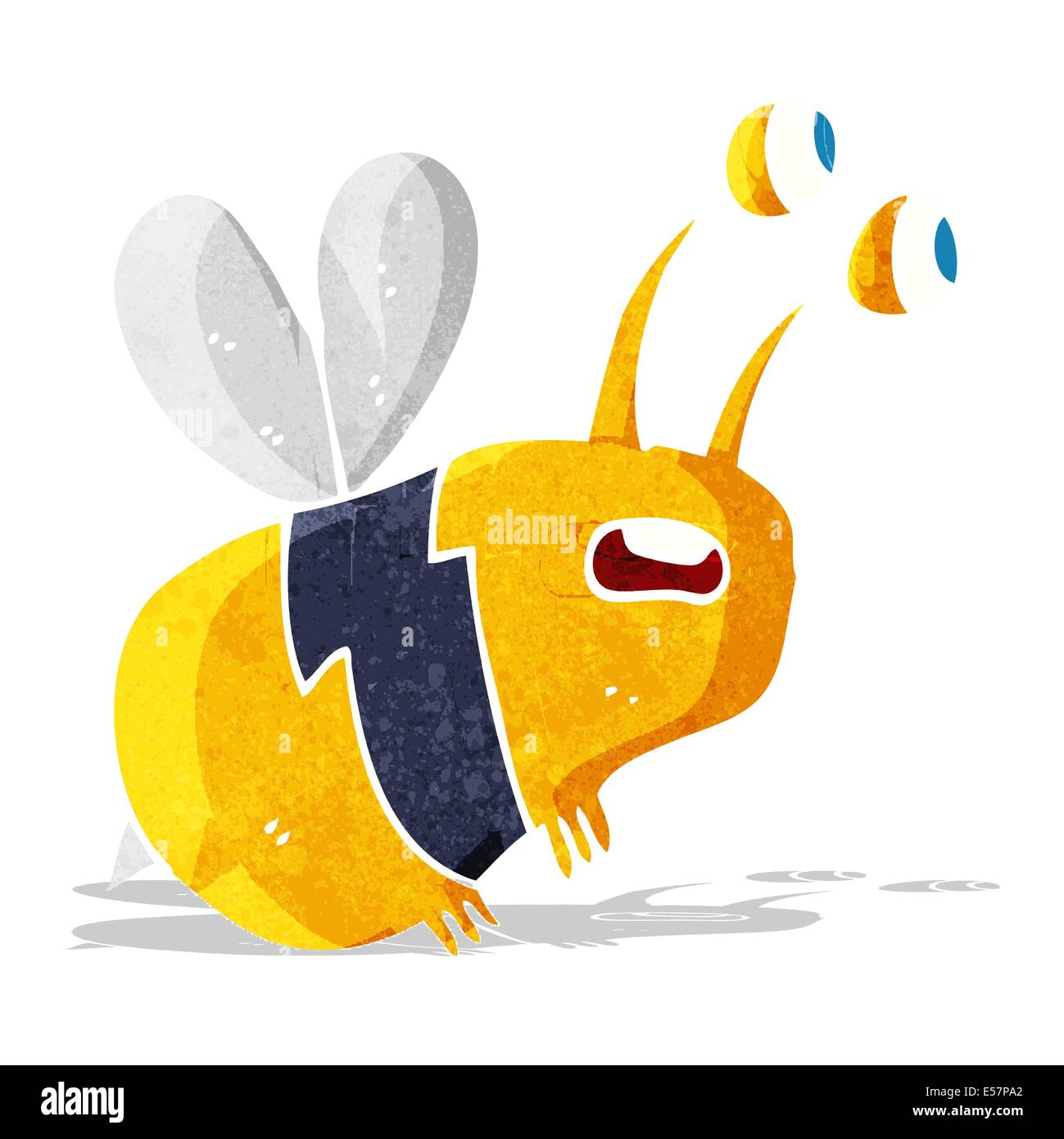cartoon frightened bee Stock Vector Image & Art - Alamy