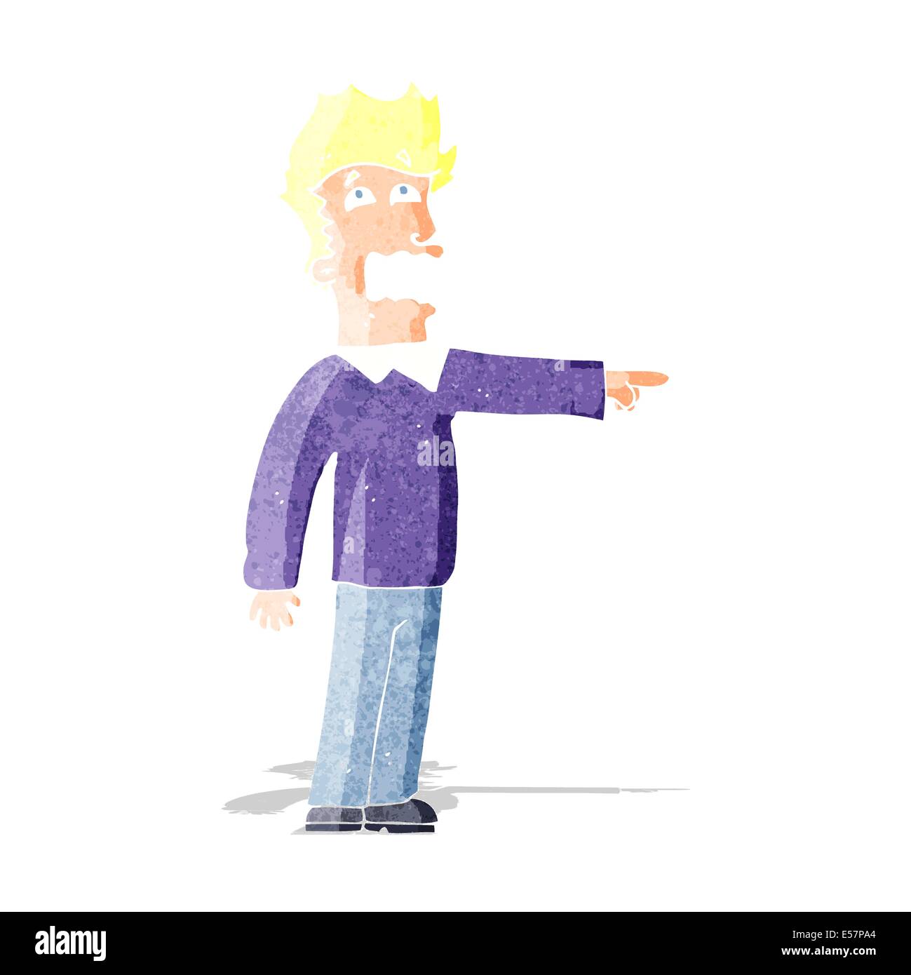 cartoon man accusing Stock Vector Image & Art - Alamy
