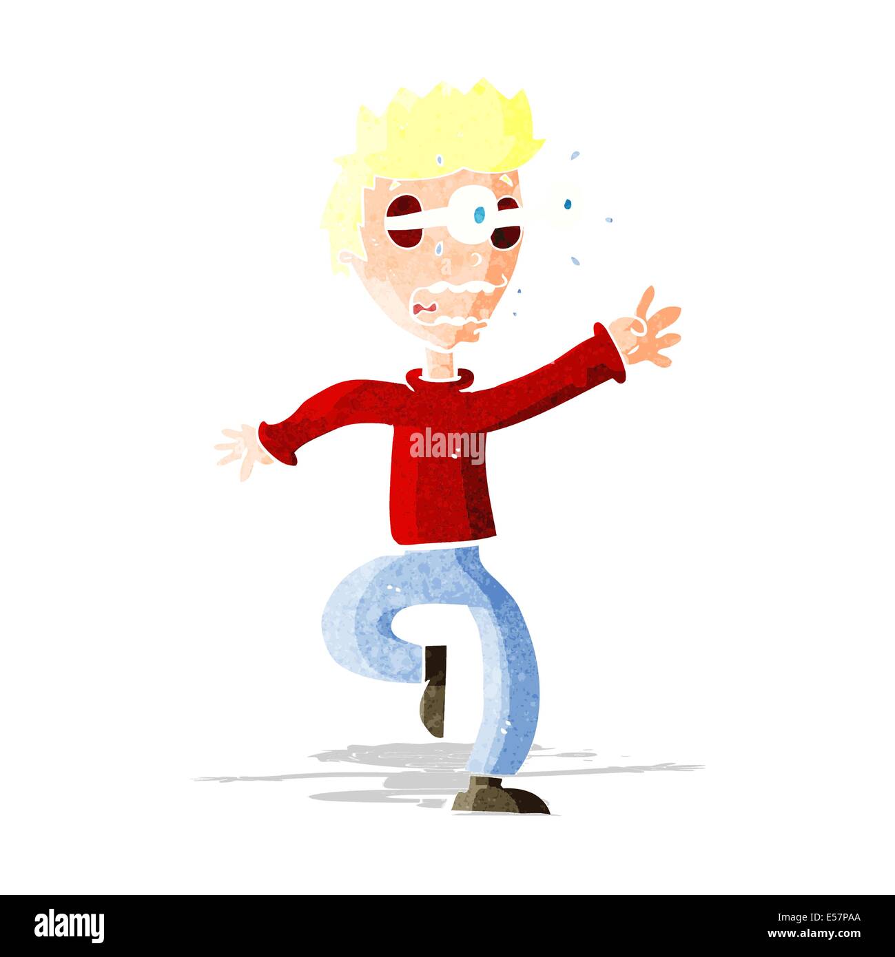 cartoon terrified man with eyes popping out Stock Vector Image & Art ...