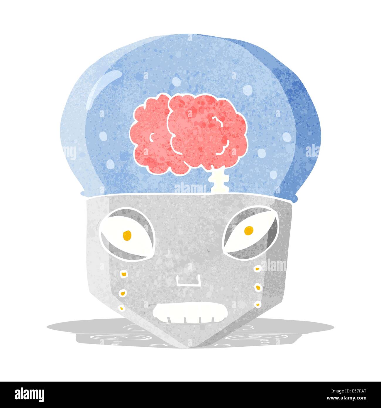cartoon spooky robot head Stock Vector Image & Art - Alamy
