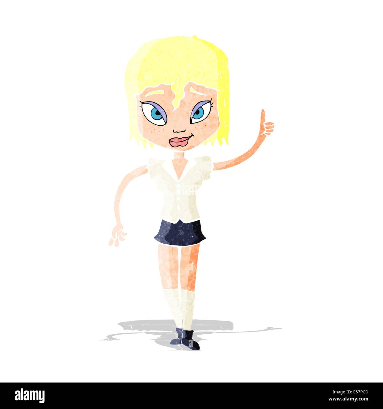 cartoon woman making point Stock Vector Image & Art - Alamy