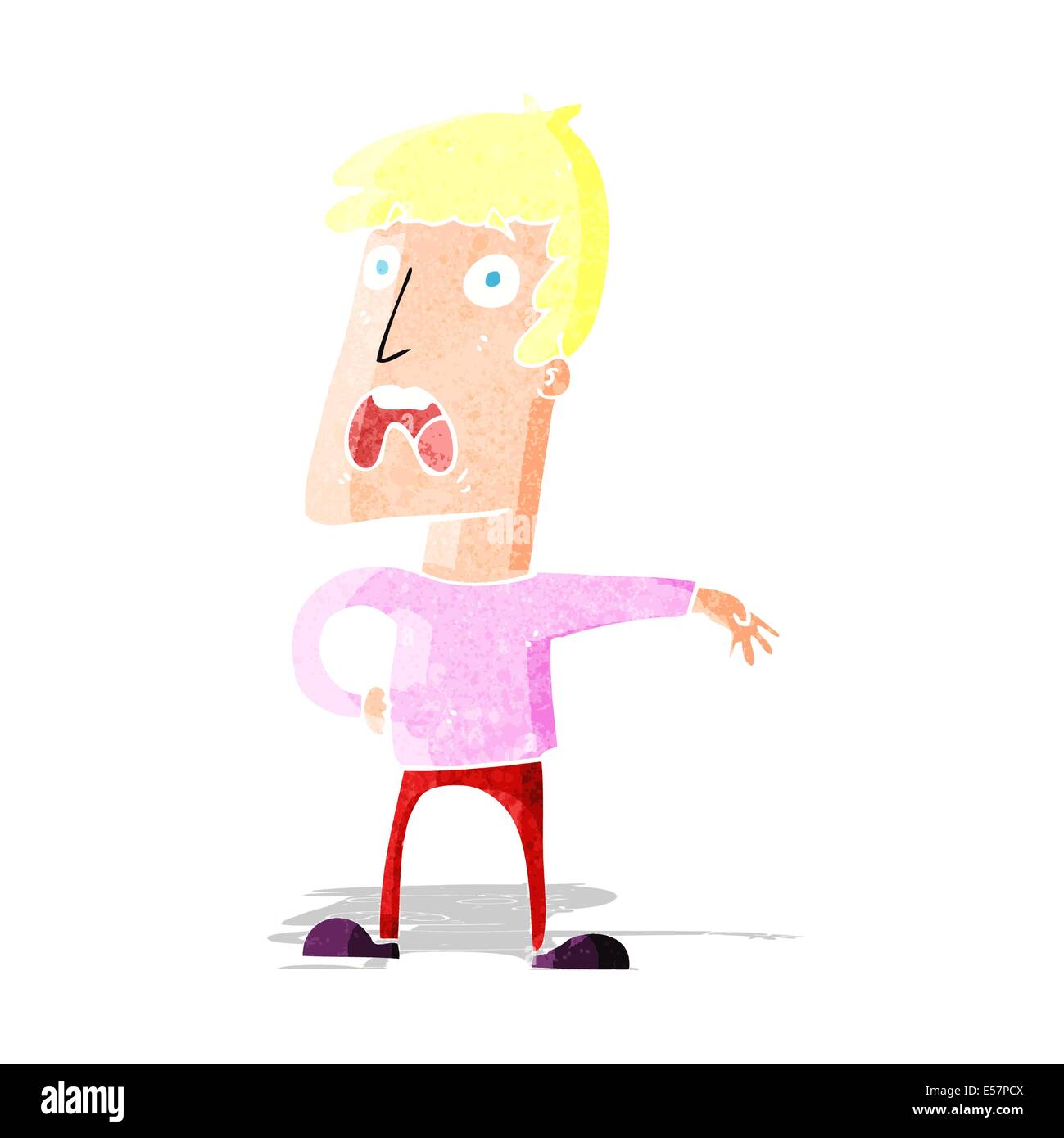 cartoon complaining man Stock Vector Image & Art - Alamy