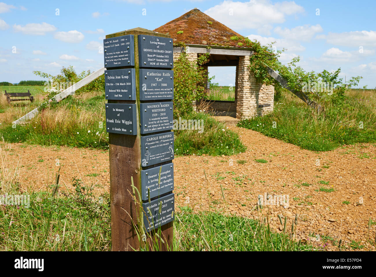 Memorial Posts In Front Of The Round House Sun Rising Natural Burial ...