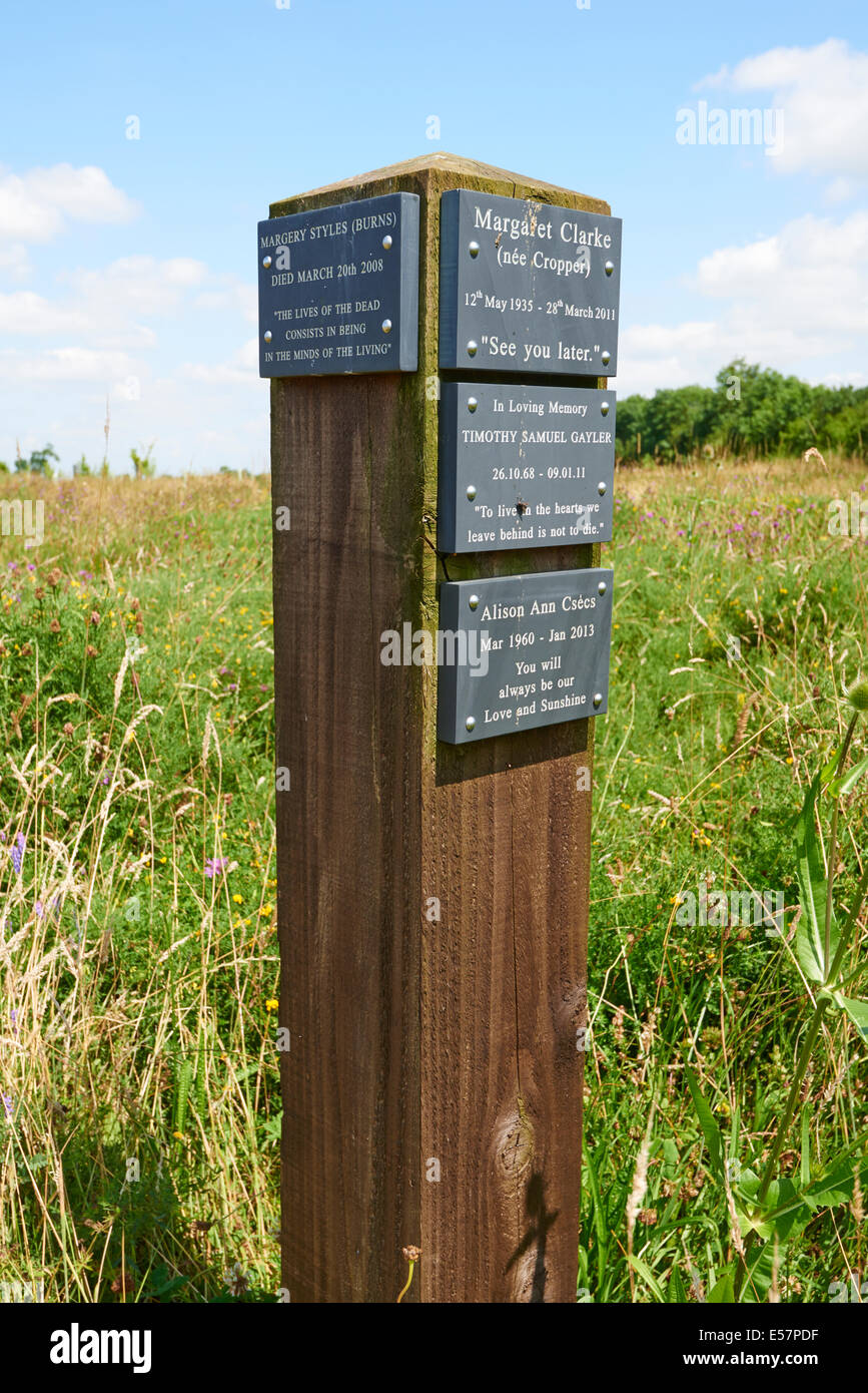 Memorial Post Sun Rising Natural Burial Ground and Nature Reserve in ...