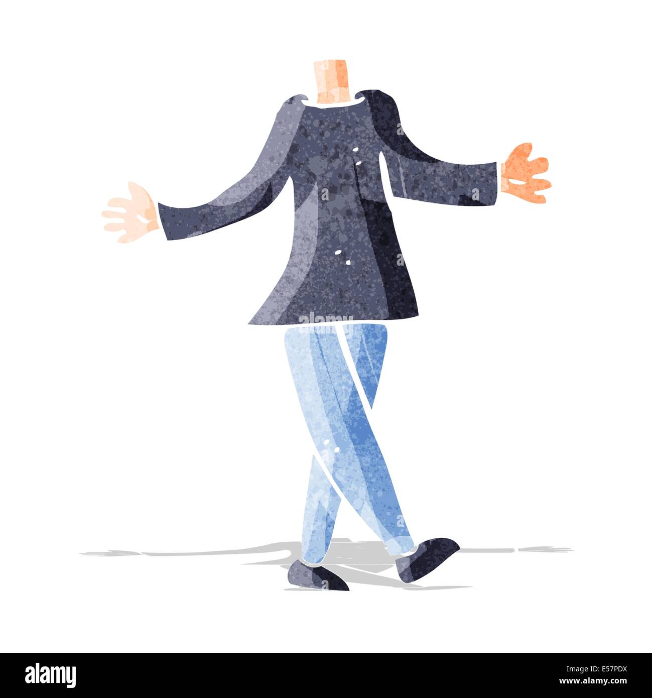 cartoon female body (add photos or mix and match cartoons Stock Vector ...