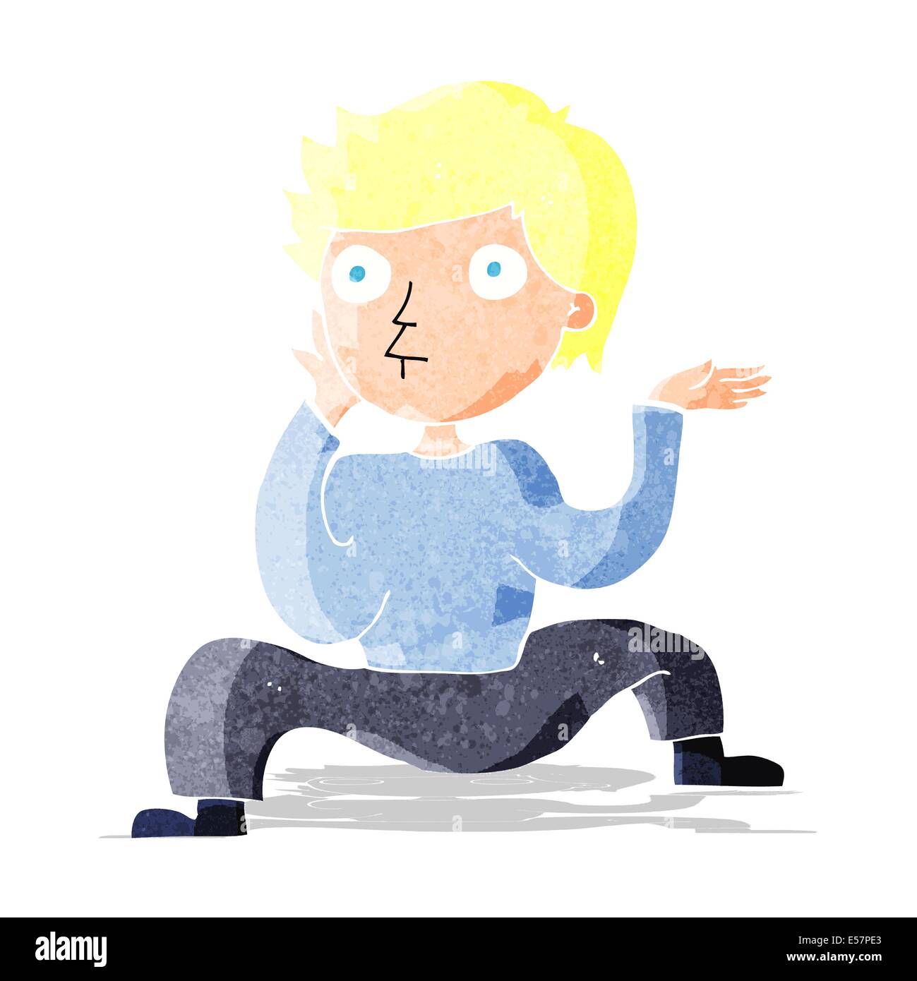 Cartoon boy doing crazy dance hi-res stock photography and images - Alamy