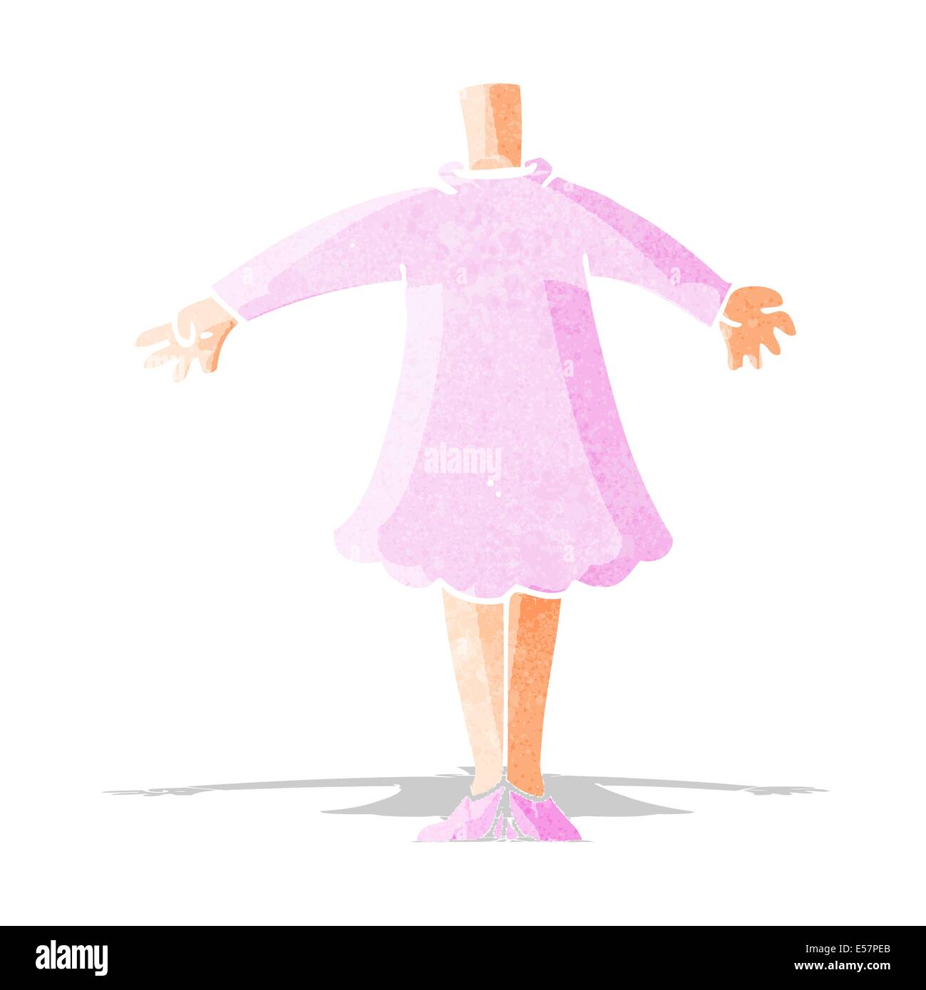 cartoon female body (add photos or mix and match cartoons Stock Vector ...