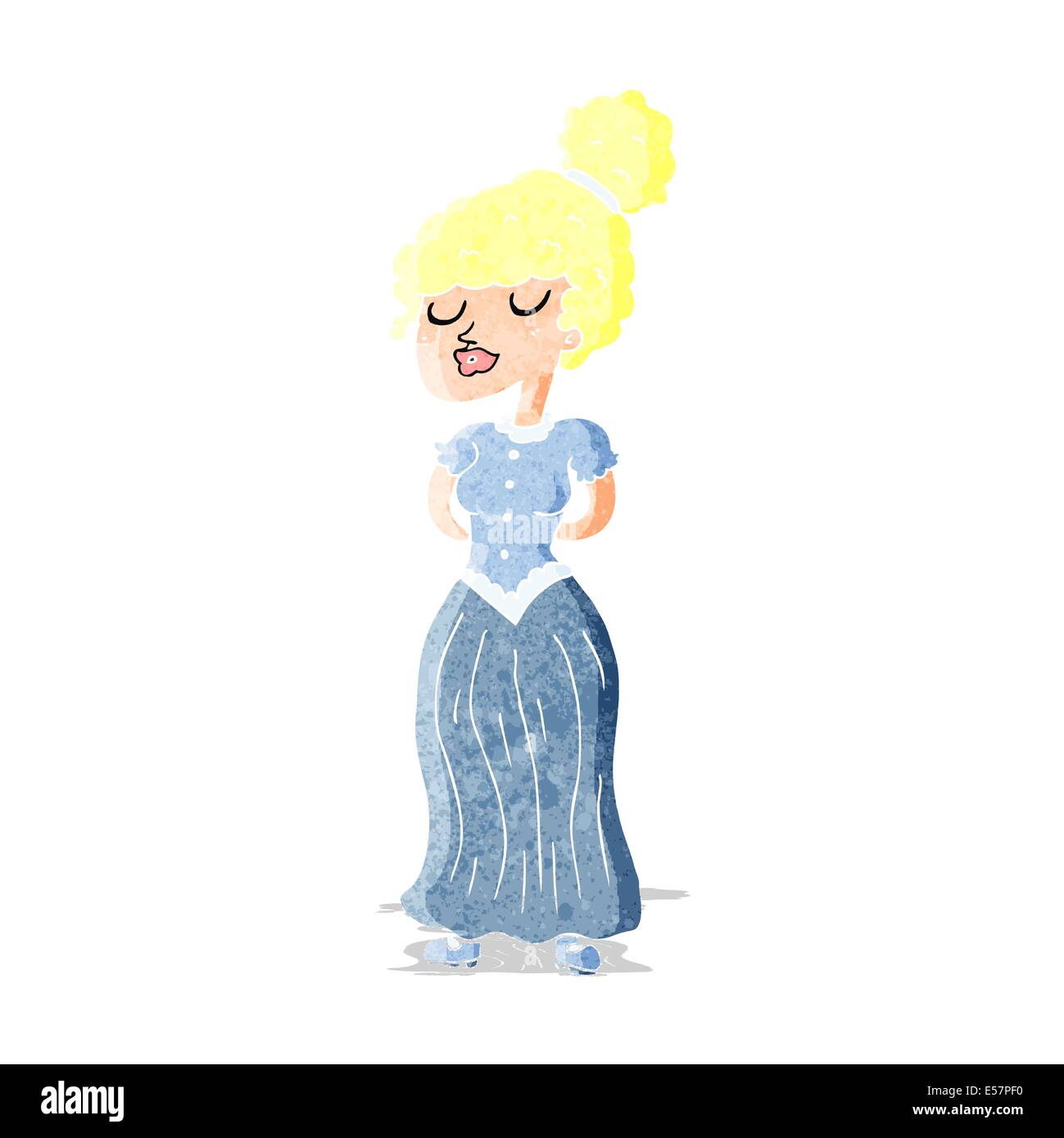 cartoon pretty victorian woman Stock Vector Image & Art - Alamy