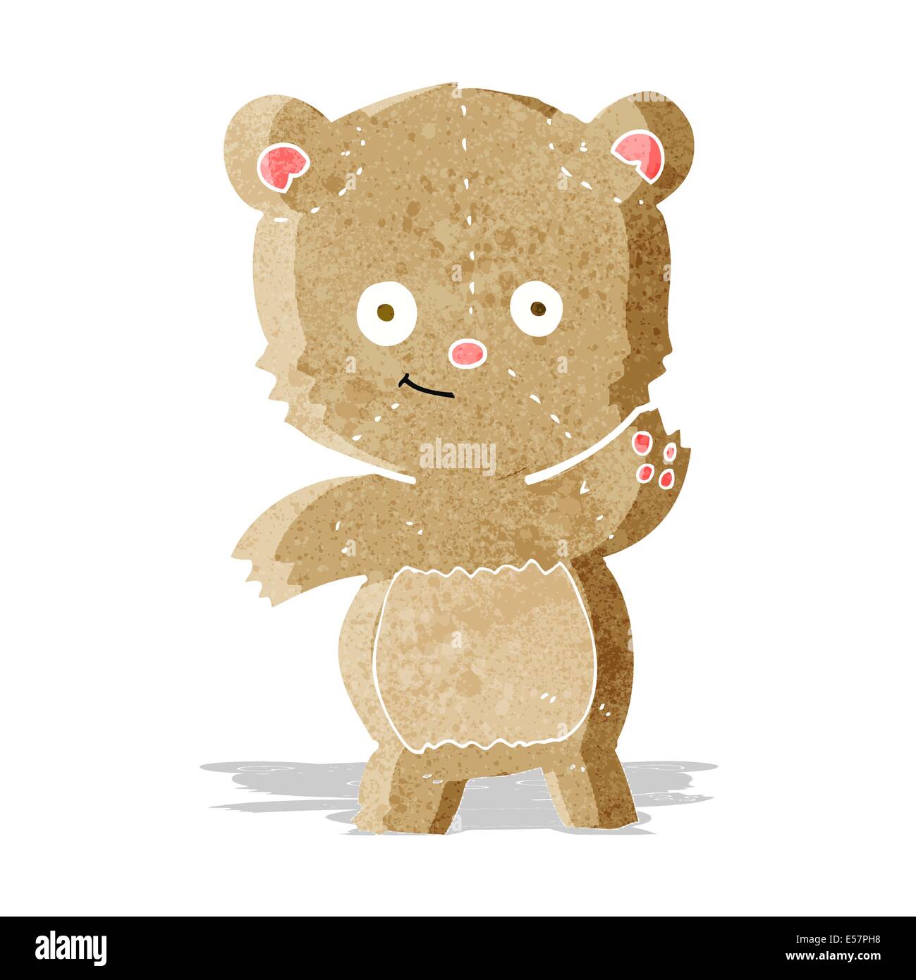 cartoon waving teddy bear Stock Vector Image & Art - Alamy