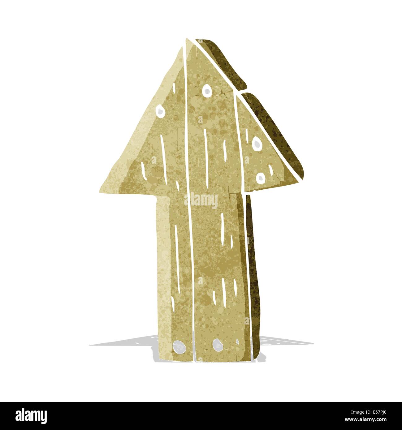 cartoon wooden direction arrow Stock Vector Image & Art - Alamy