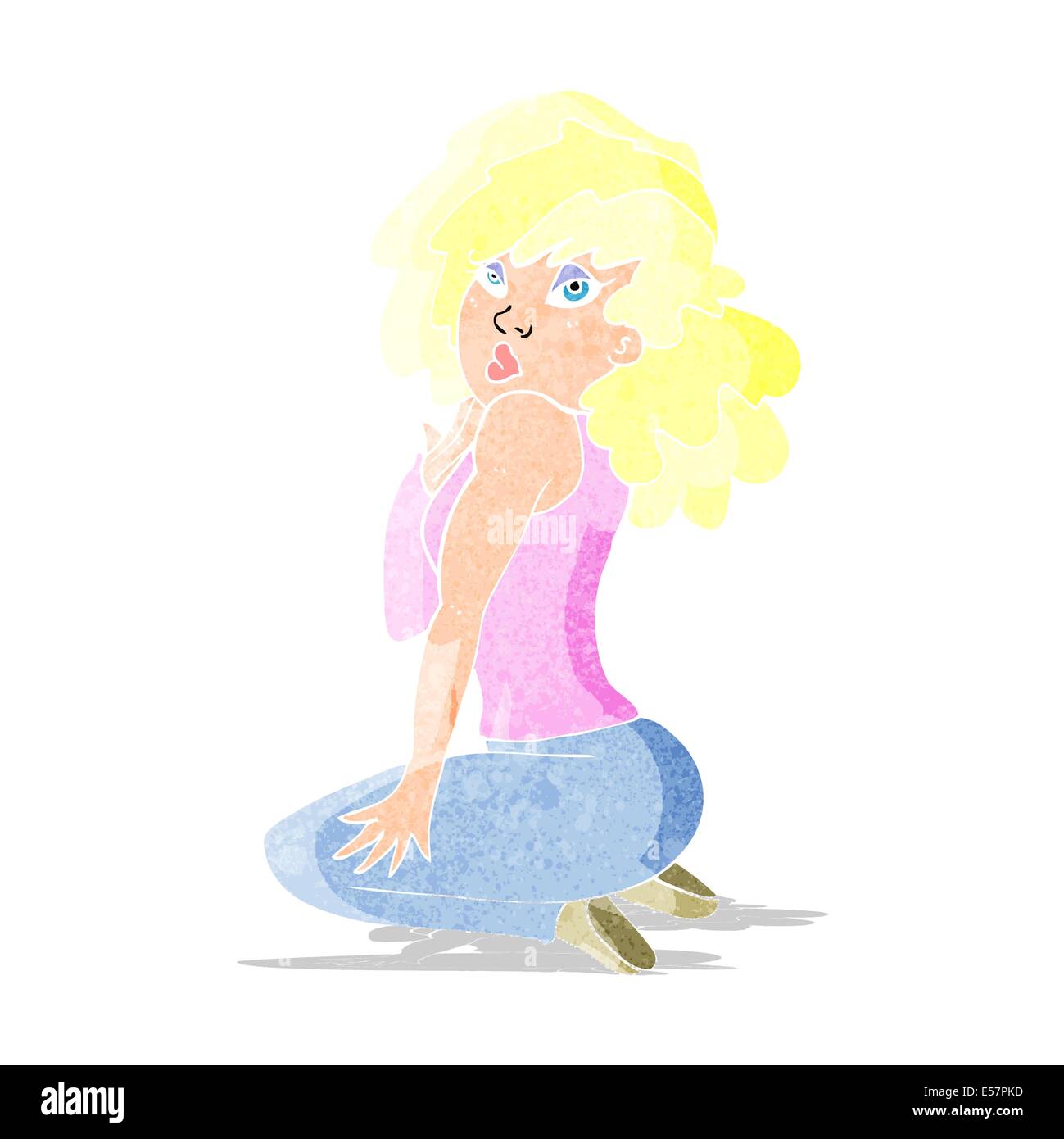 cartoon woman posing Stock Vector Image & Art - Alamy