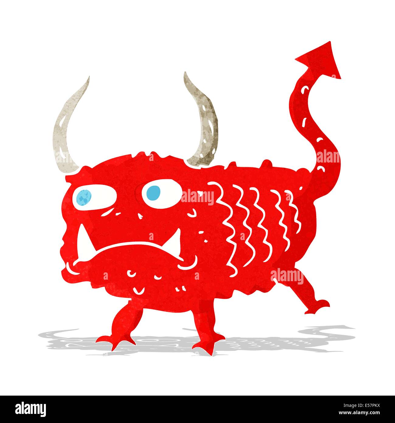 cartoon little demon Stock Vector Image & Art - Alamy