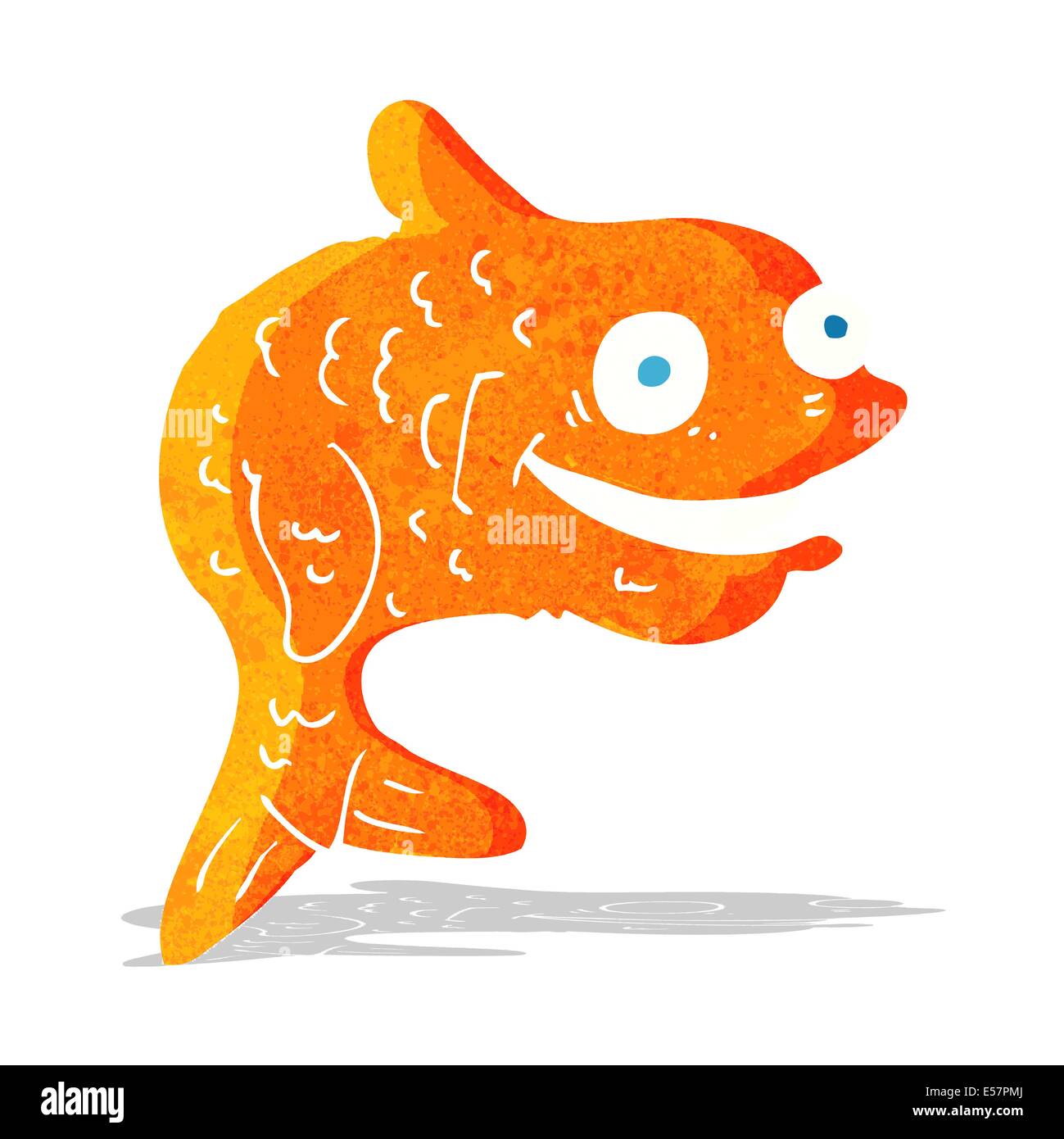 cartoon happy fish Stock Vector Image & Art - Alamy