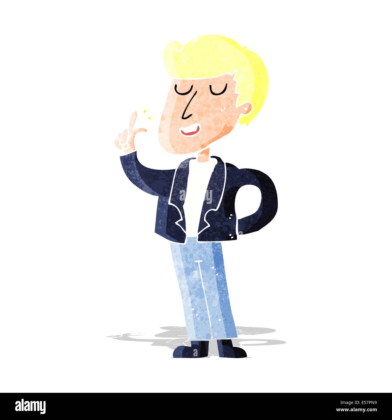 cartoon cool guy snapping fingers Stock Vector Image & Art - Alamy