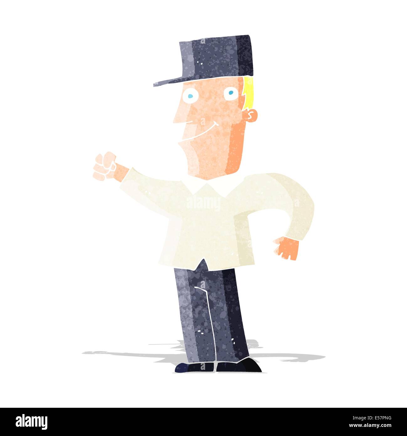 cartoon man punching air Stock Vector Image & Art - Alamy