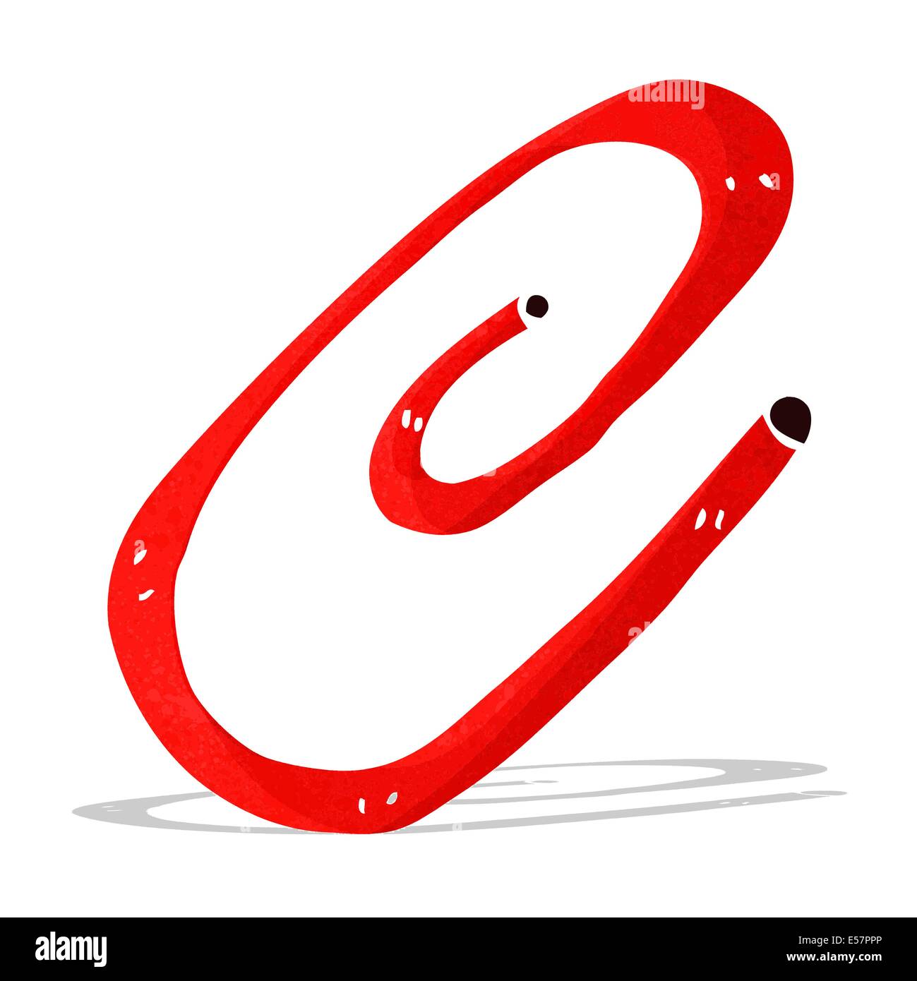 cartoon red paperclip Stock Vector Image & Art - Alamy