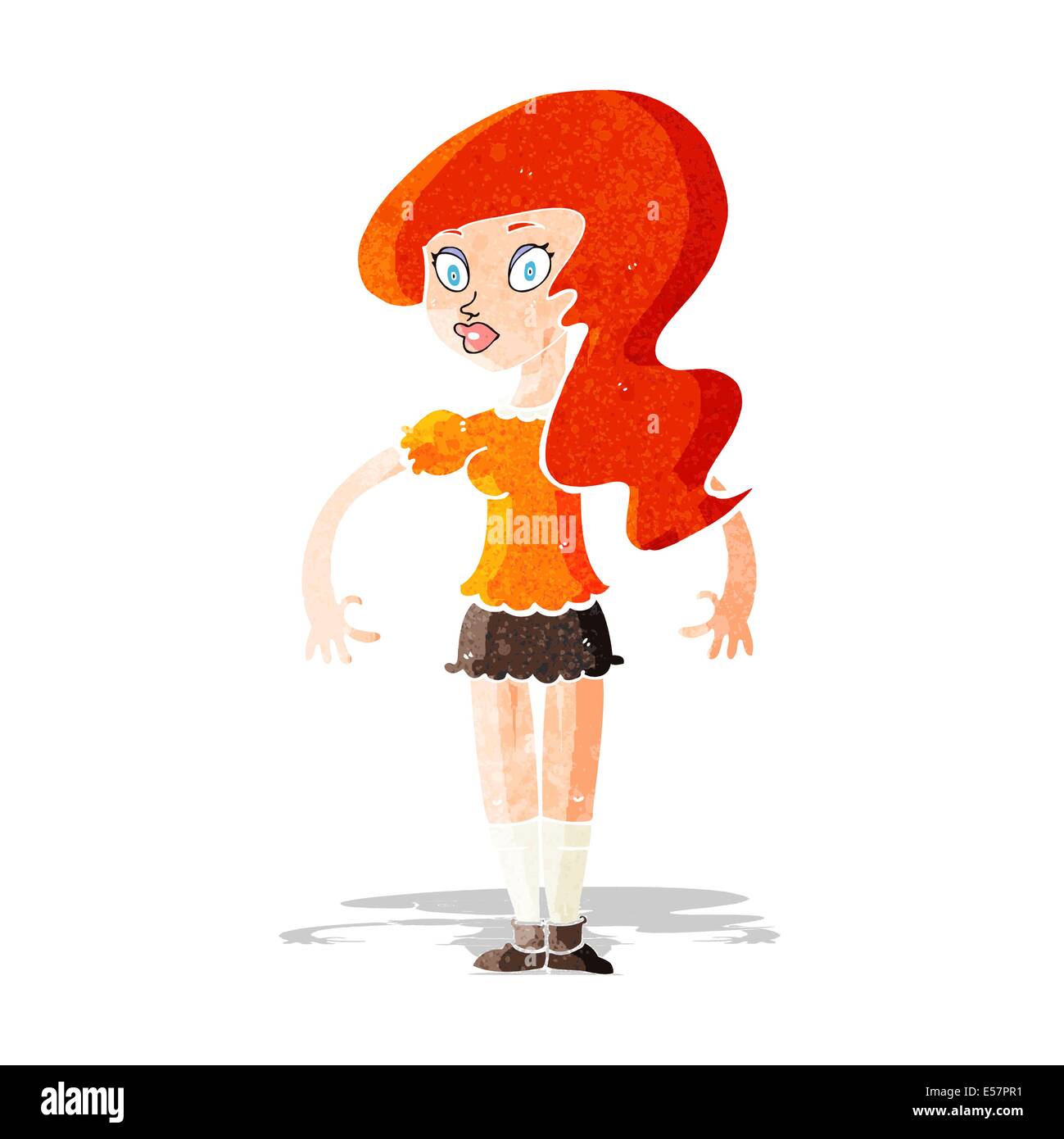 cartoon pretty woman Stock Vector Image & Art - Alamy