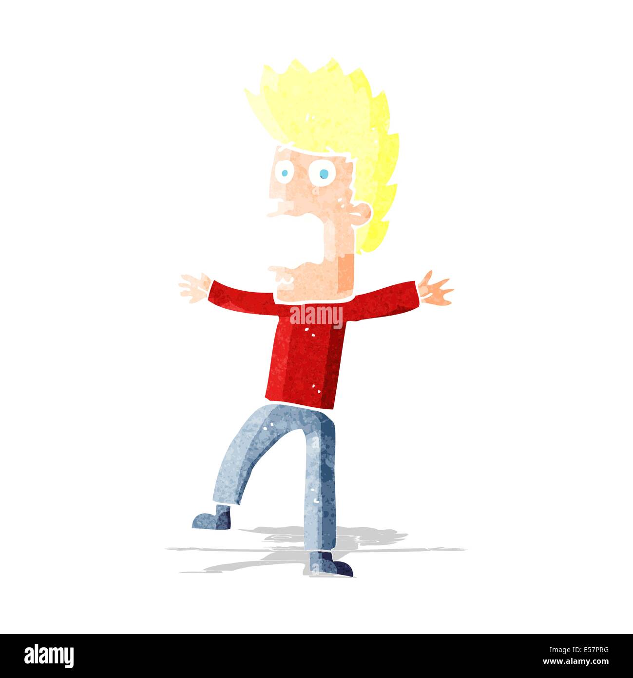 cartoon terrified man Stock Vector Image & Art - Alamy