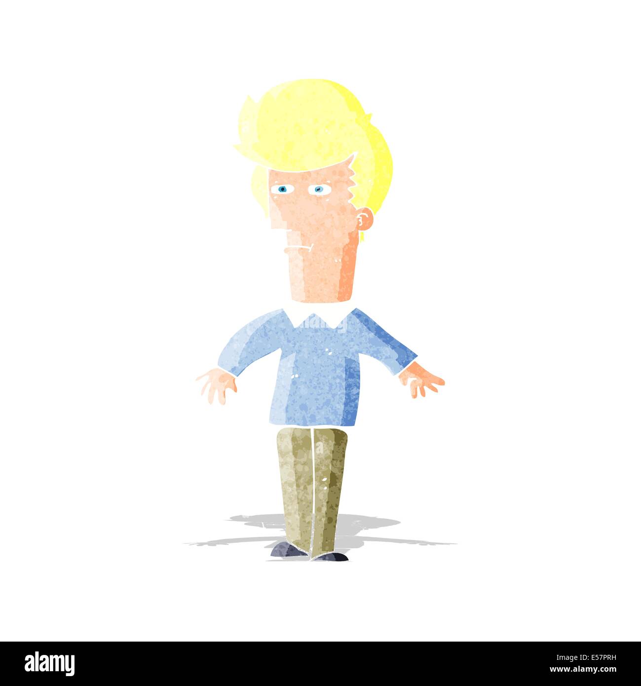 cartoon suspicious man Stock Vector Image & Art - Alamy