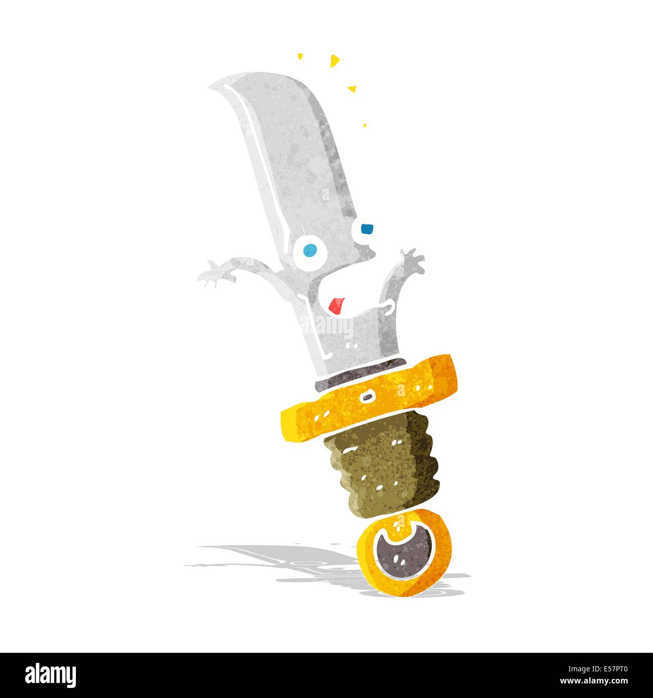 Cartoon frightened knife hi-res stock photography and images - Alamy