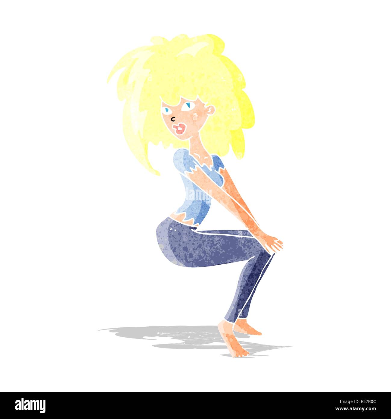 cartoon woman with big hair Stock Vector Image & Art - Alamy