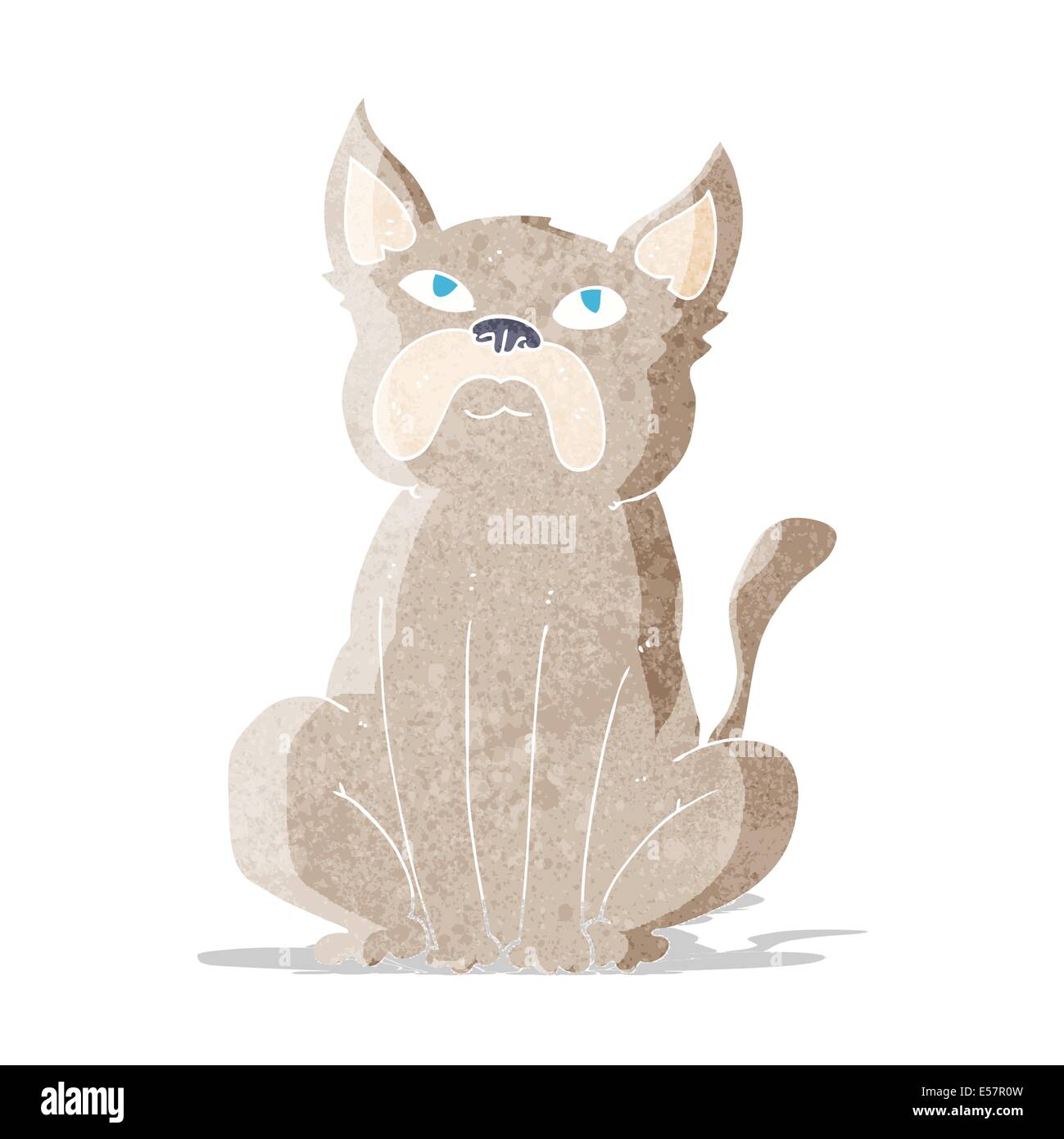 cartoon grumpy little dog Stock Vector Image & Art - Alamy