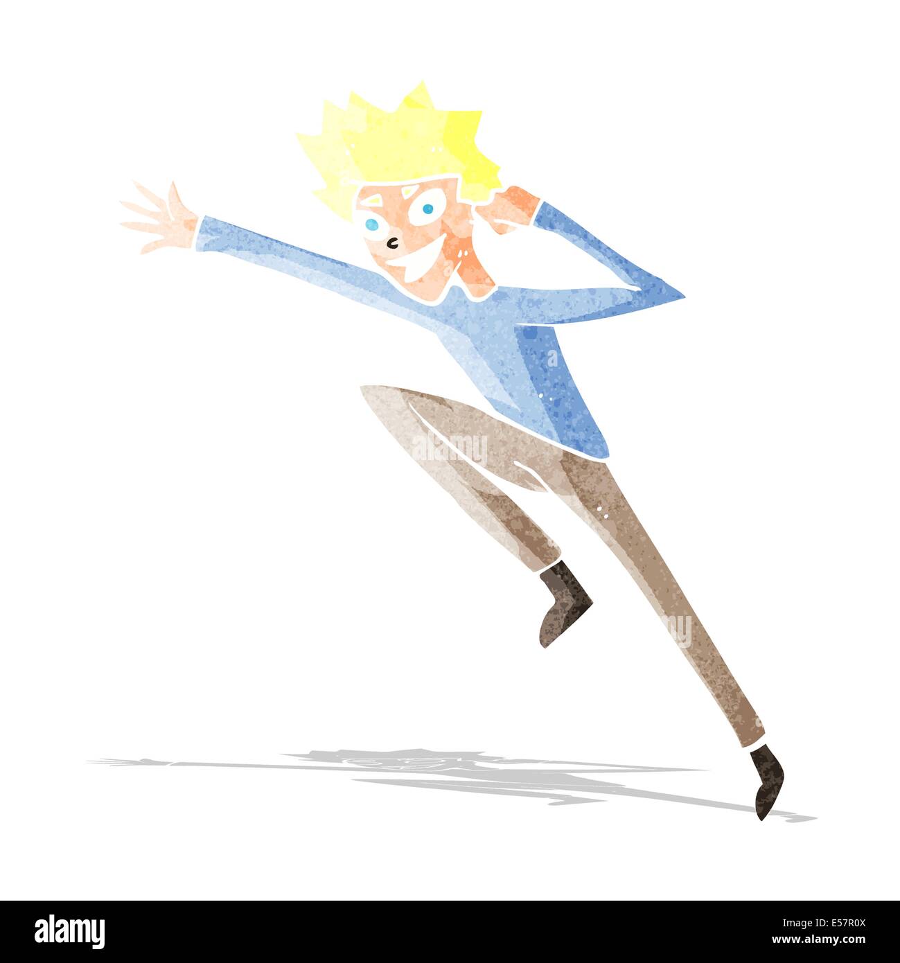 cartoon jumping man Stock Vector Image & Art - Alamy