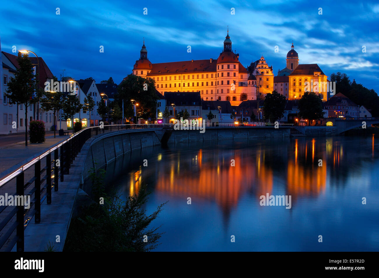 Neuburg an der Donau, Schloss Neuburg , Neuburg Castle, Danube River ...