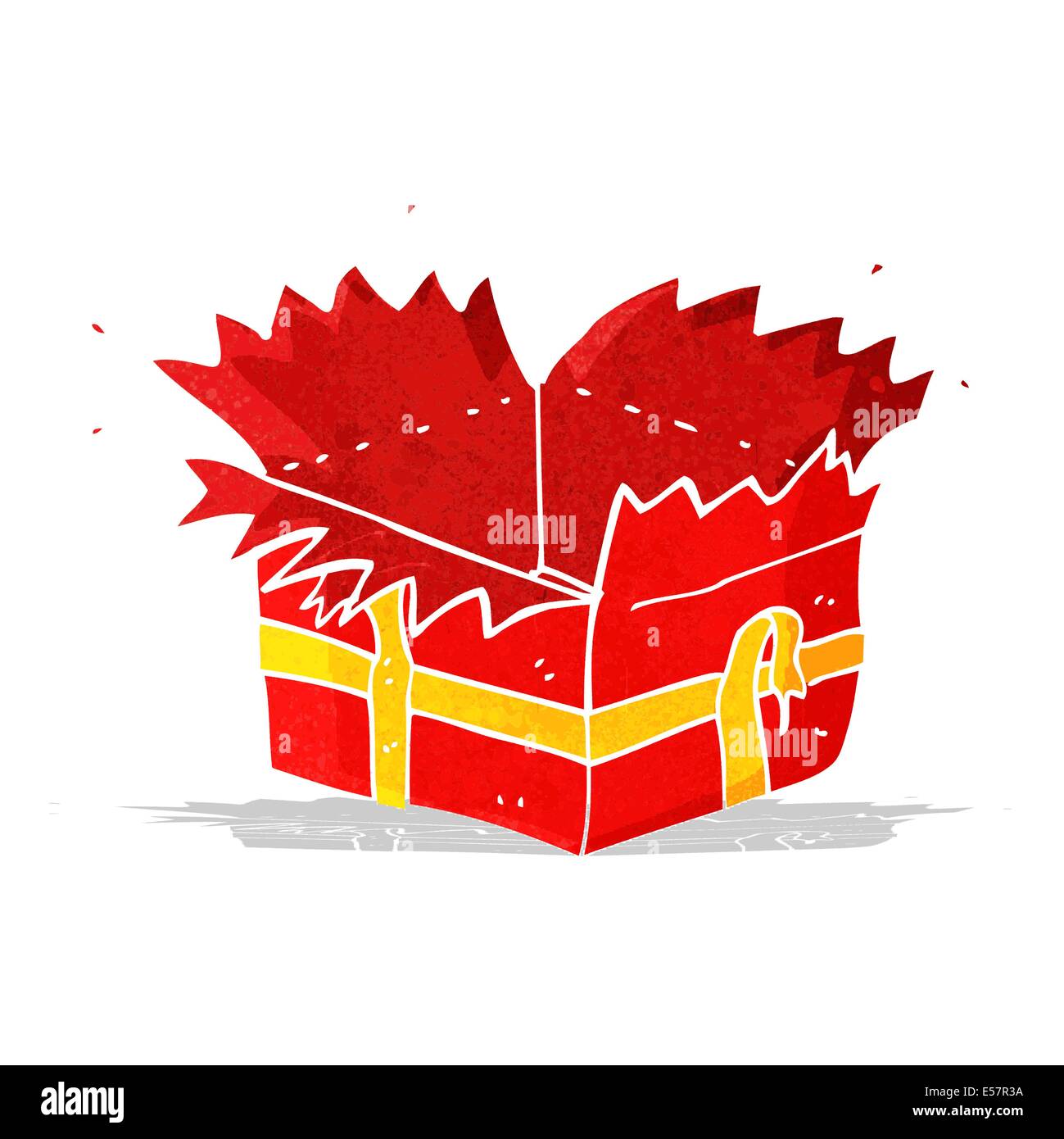 cartoon open present Stock Vector Image & Art - Alamy