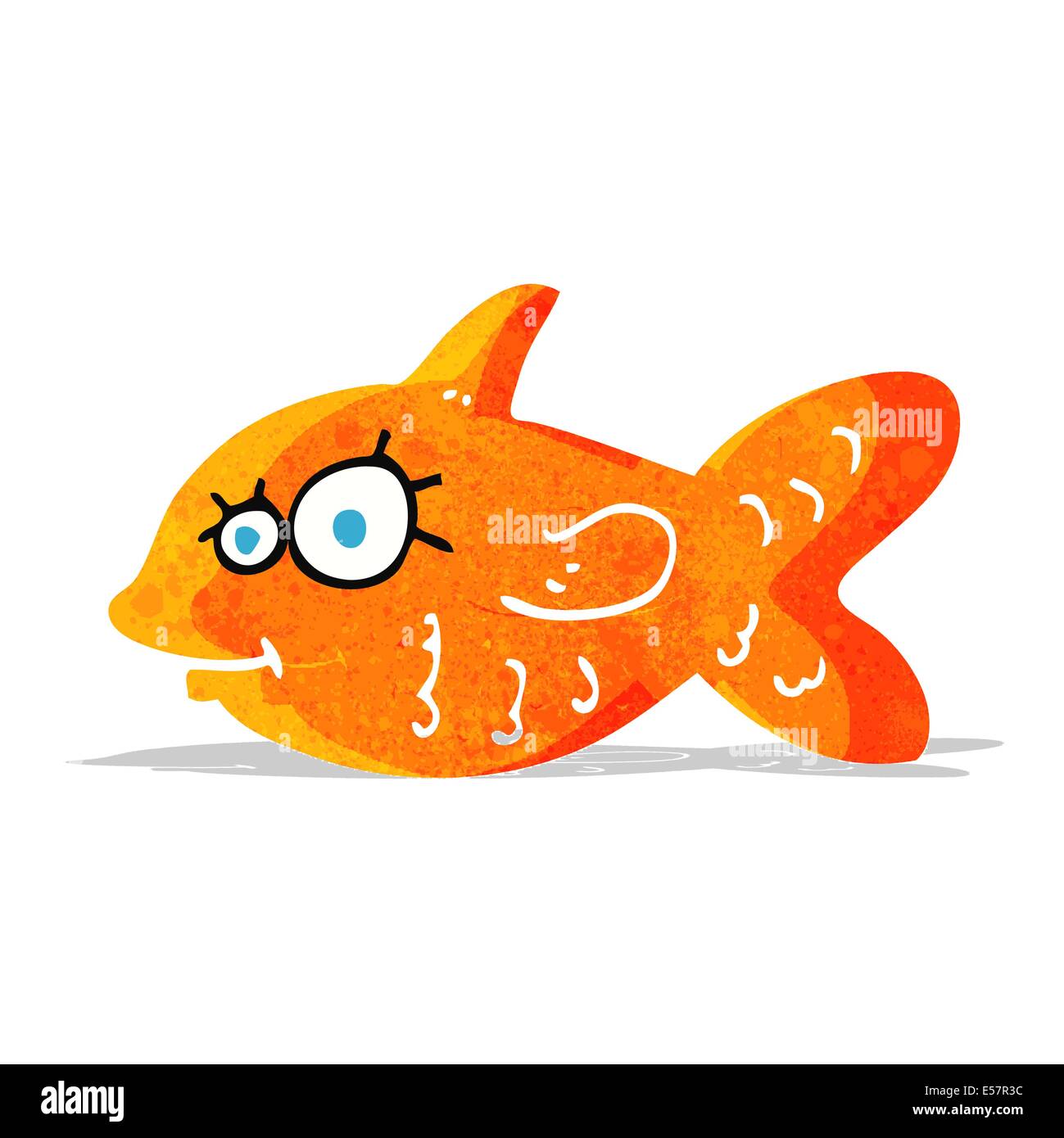 cartoon happy goldfish Stock Vector Image & Art - Alamy