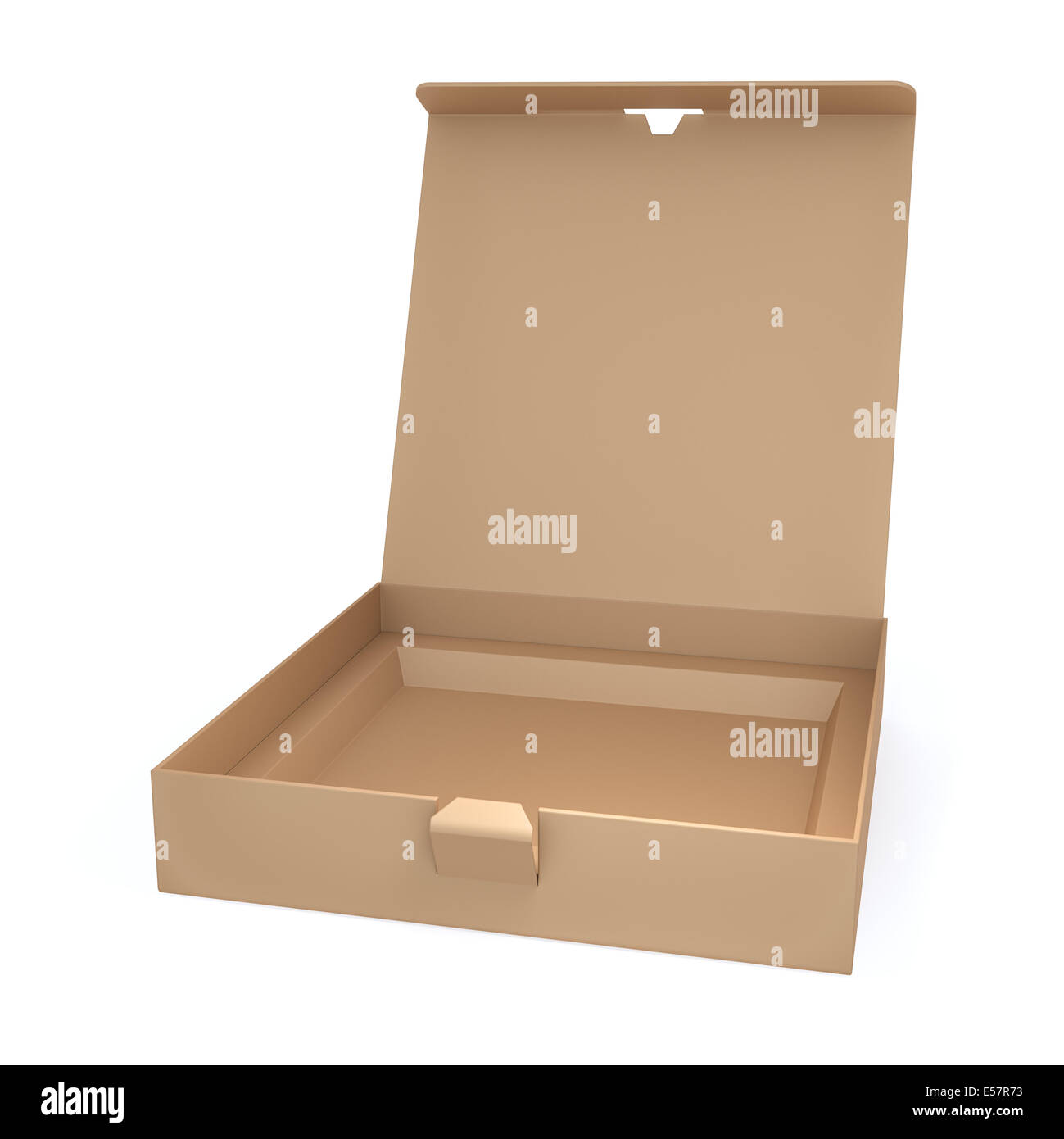 Brown cardboard box isolated on white background Stock Photo - Alamy