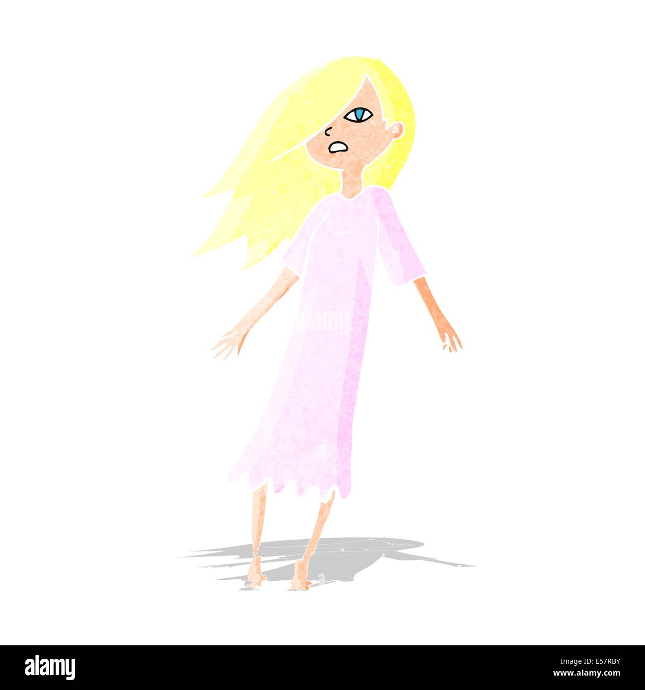 cartoon ghost like girl Stock Vector Image & Art - Alamy