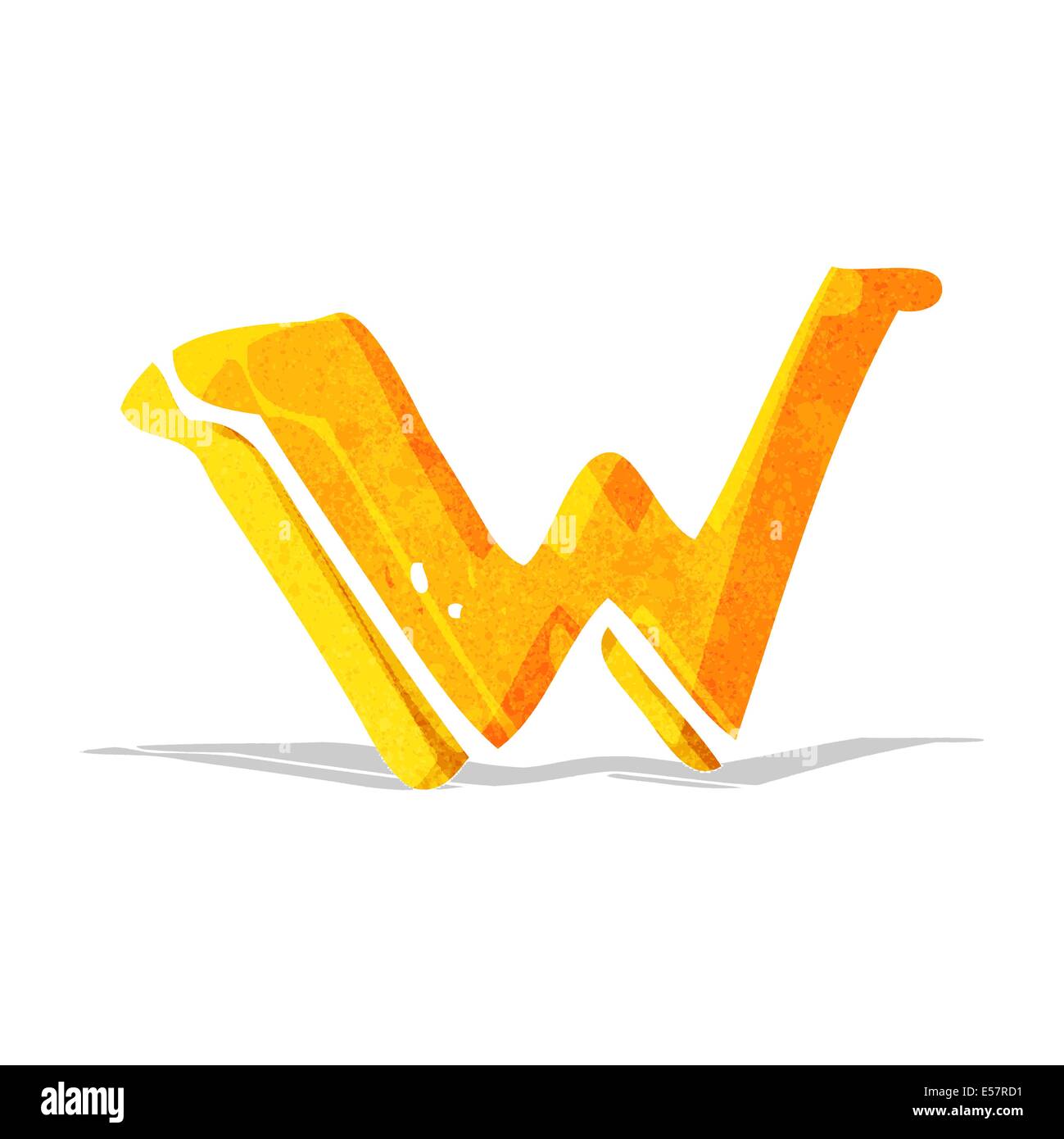 cartoon letter W Stock Vector Image & Art - Alamy