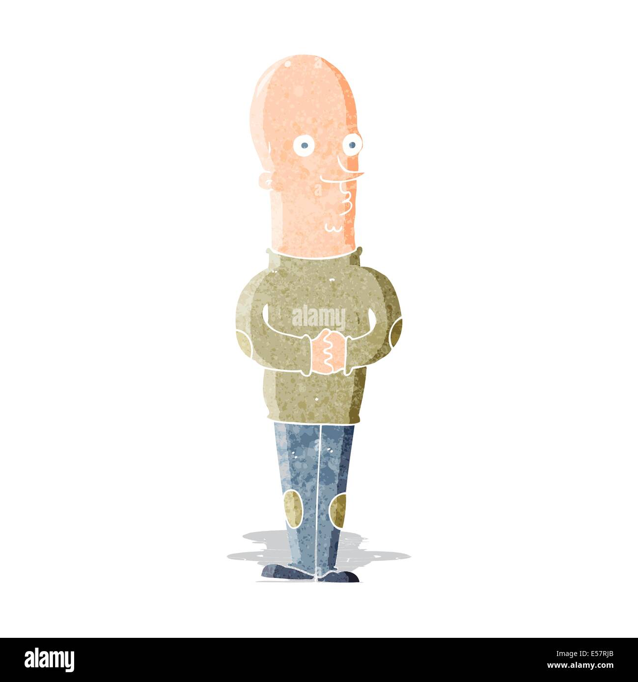 Genius geek retro cartoon Stock Vector Images - Alamy