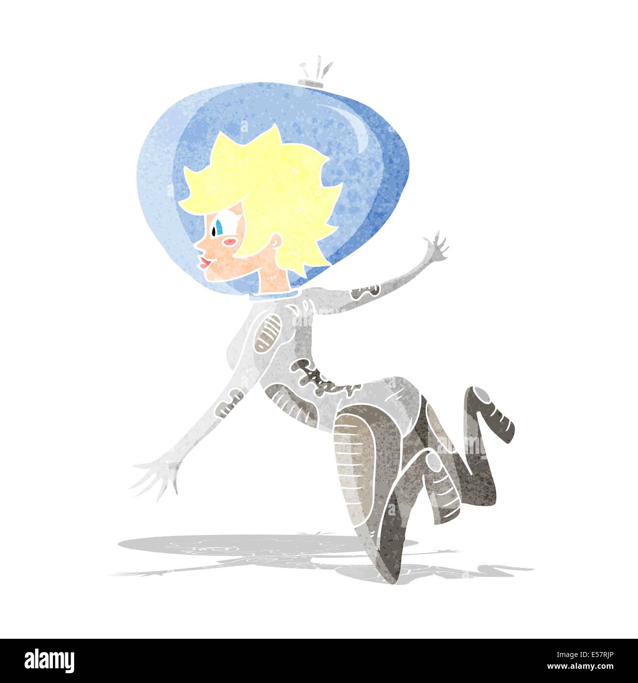 cartoon space woman Stock Vector Image & Art - Alamy