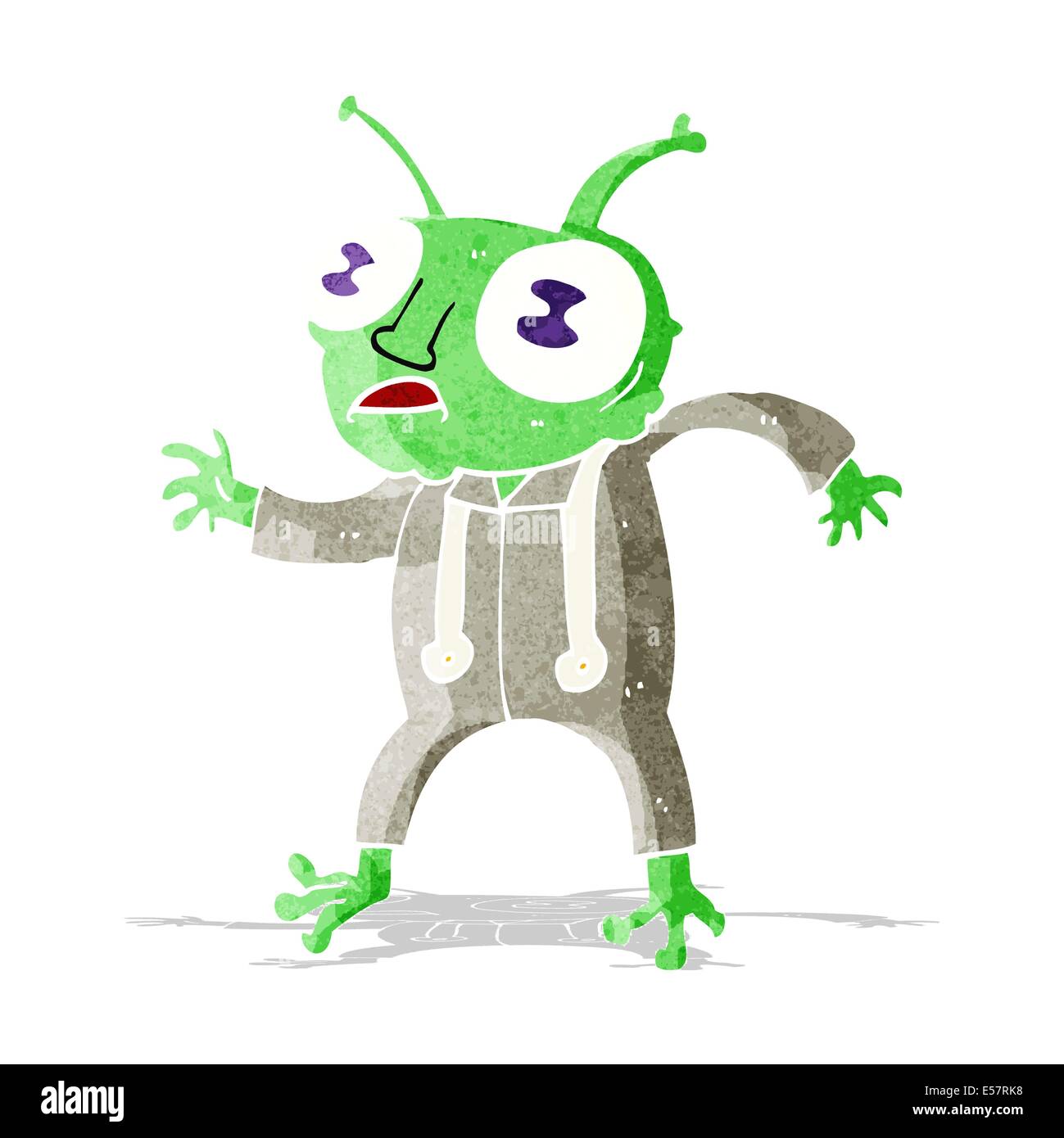 cartoon alien spaceman Stock Vector Image & Art - Alamy