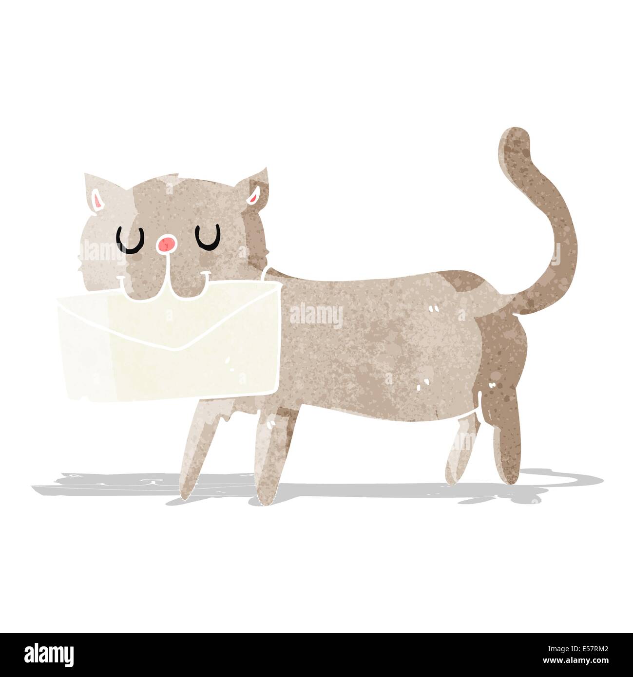 cartoon cat carrying letter Stock Vector Image & Art - Alamy