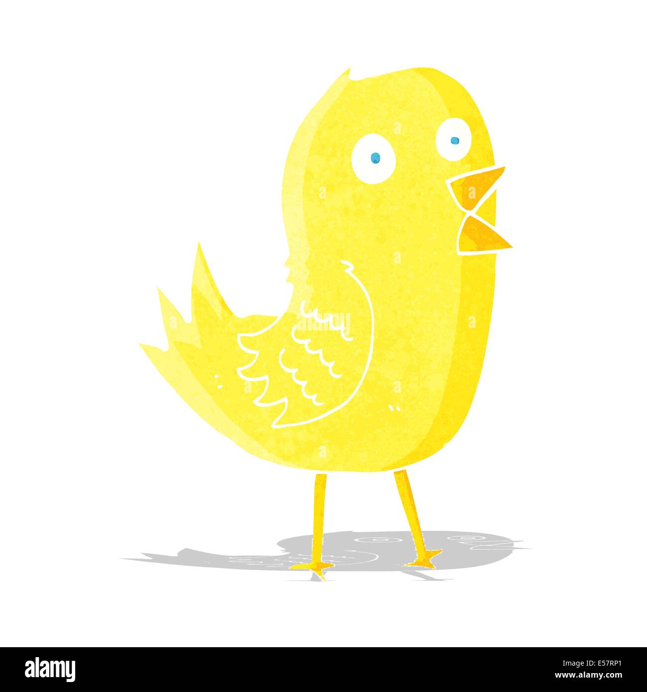 cartoon tweeting bird Stock Vector Image & Art - Alamy