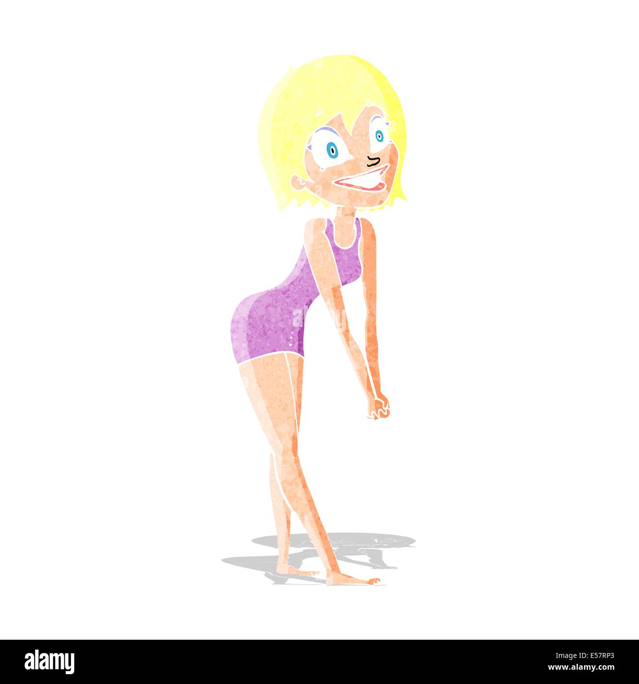 cartoon excited woman Stock Vector Image & Art - Alamy