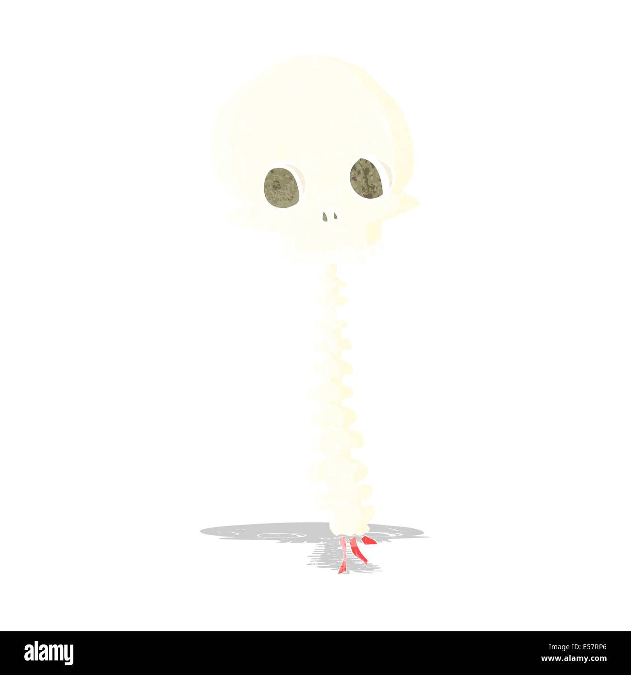 spooky cartoon skull and spine Stock Vector Image & Art - Alamy