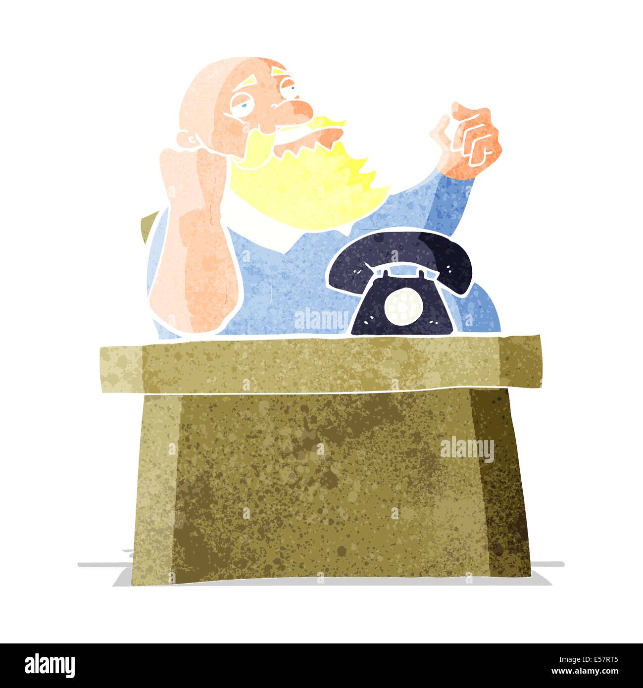 cartoon arrogant boss man Stock Vector Image & Art - Alamy