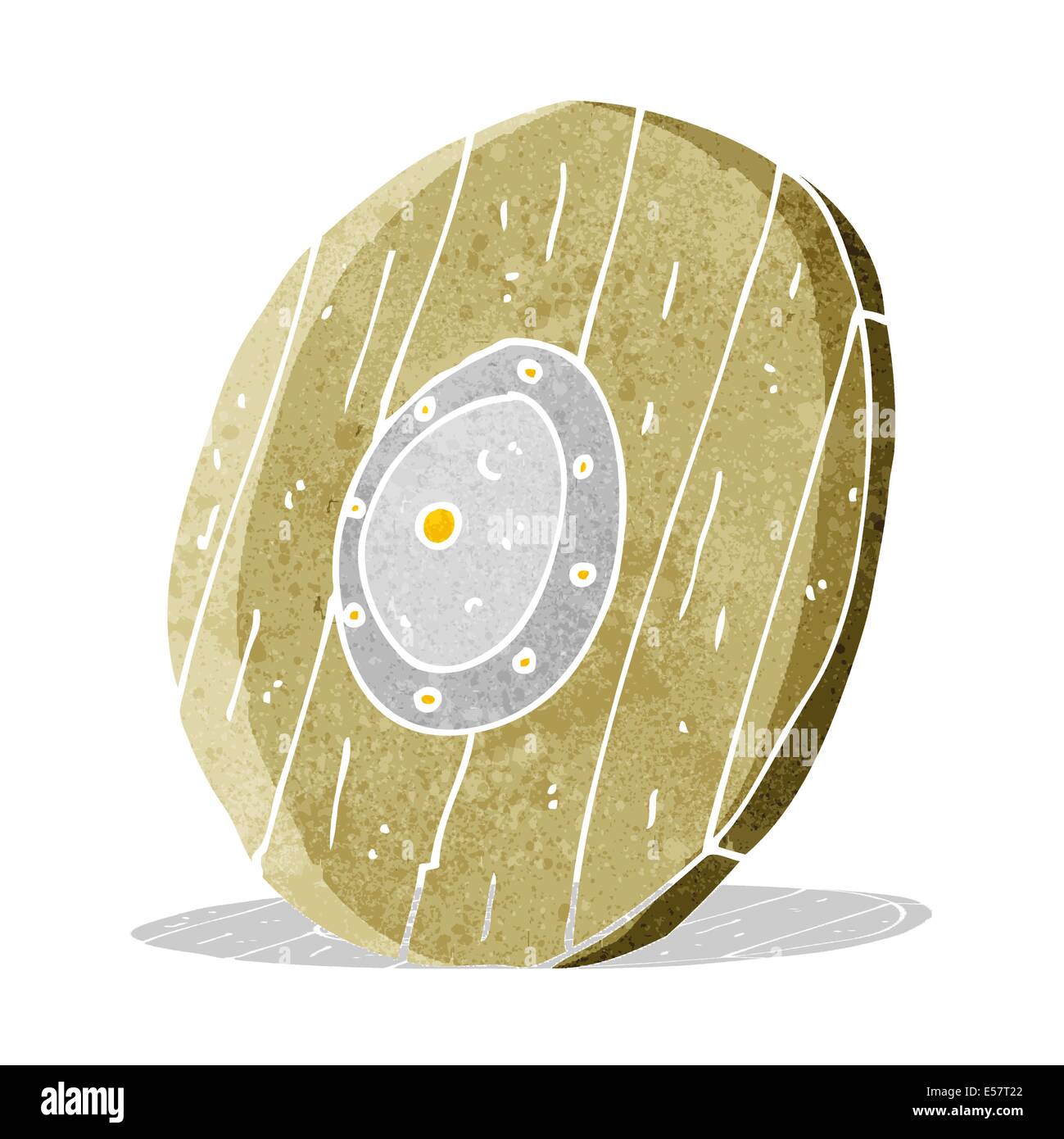 cartoon wooden shield Stock Vector Image & Art - Alamy