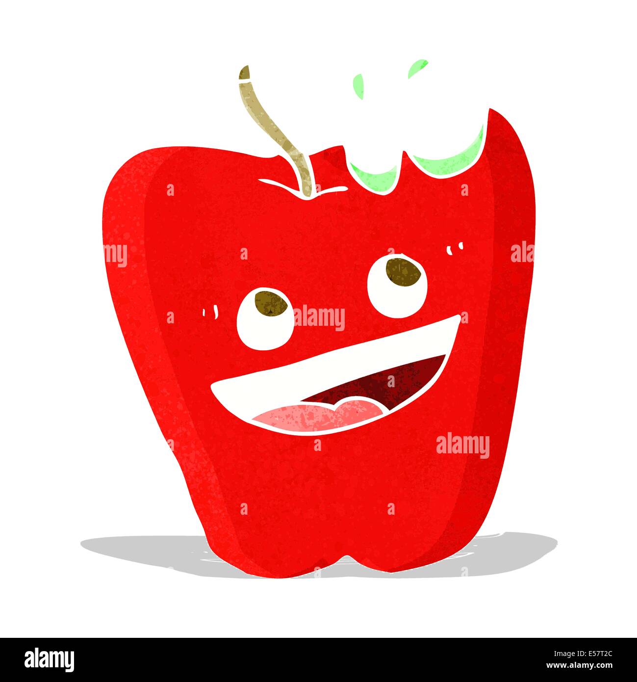 happy apple cartoon Stock Vector Image & Art - Alamy