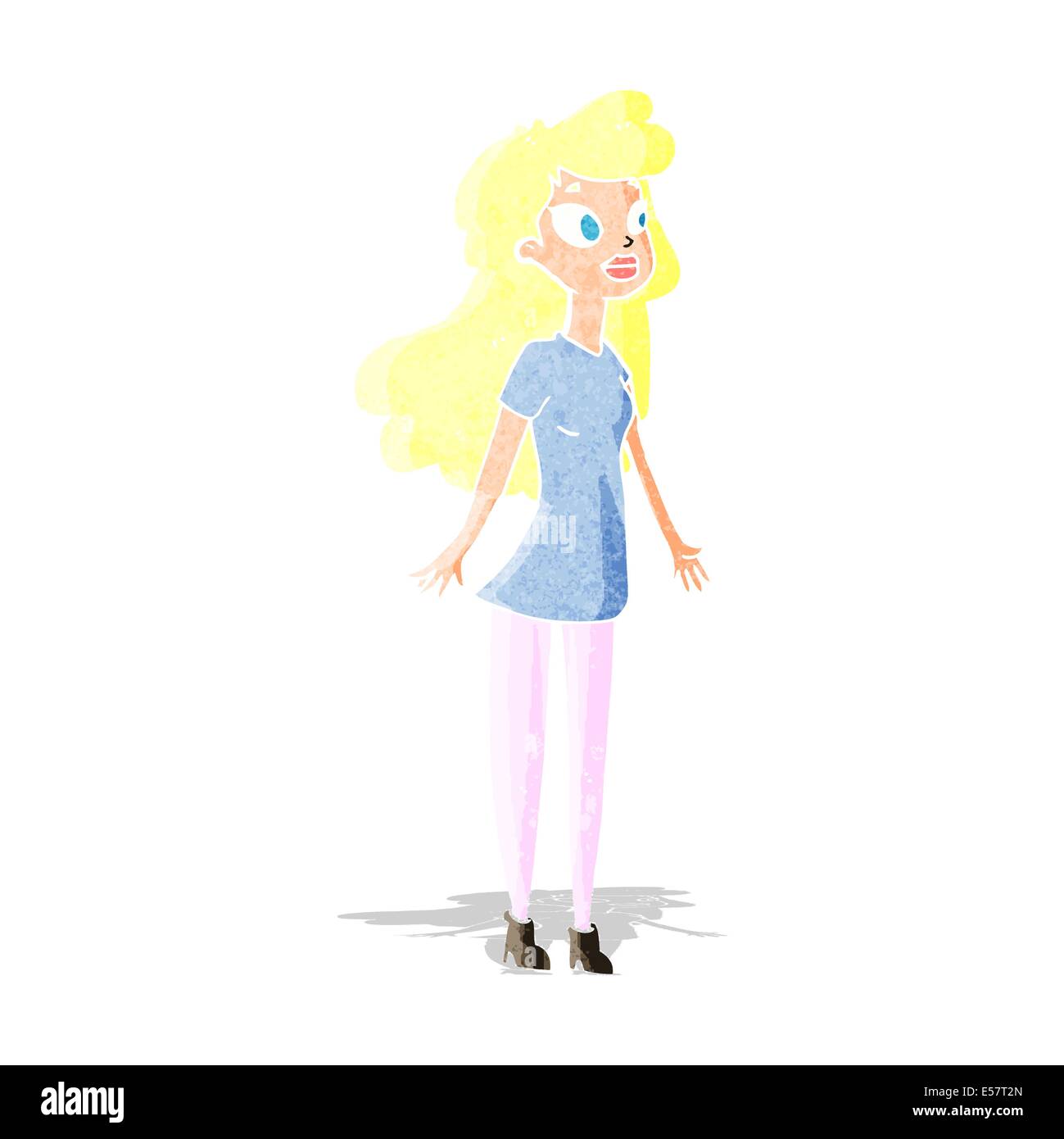 cartoon pretty girl Stock Vector Image & Art - Alamy