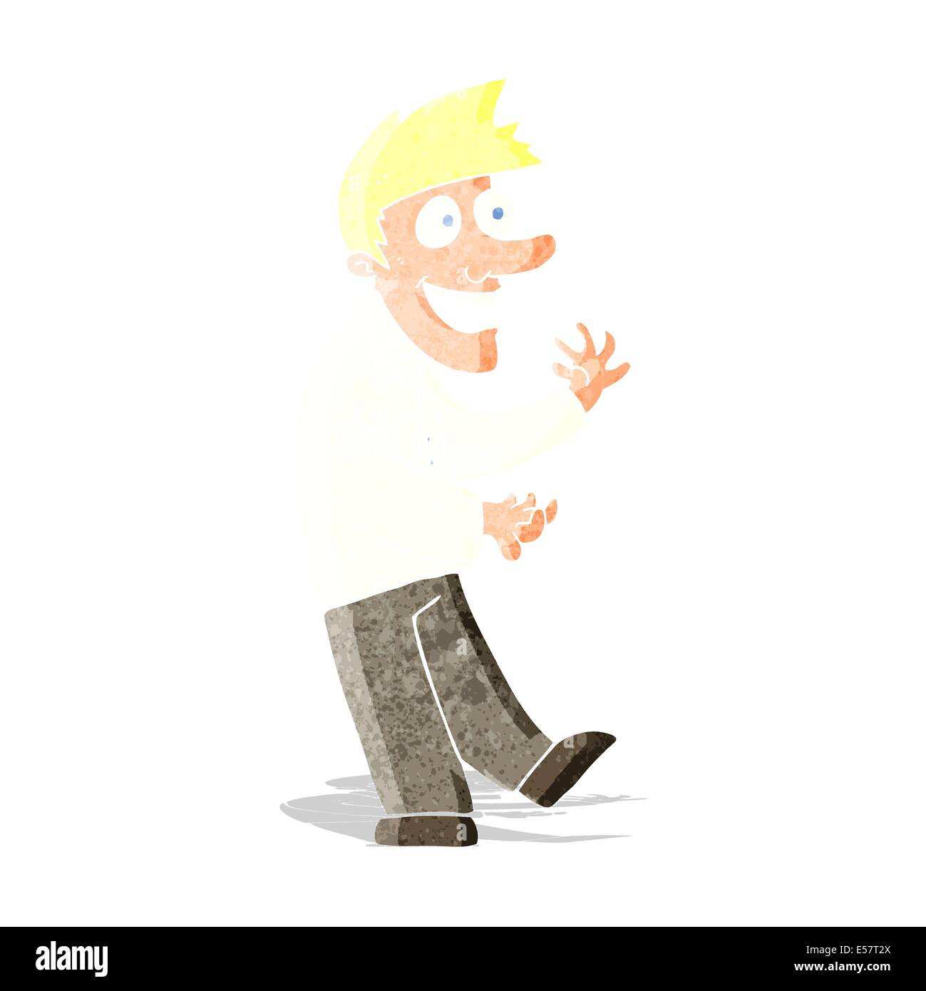 cartoon excited man Stock Vector Image & Art - Alamy