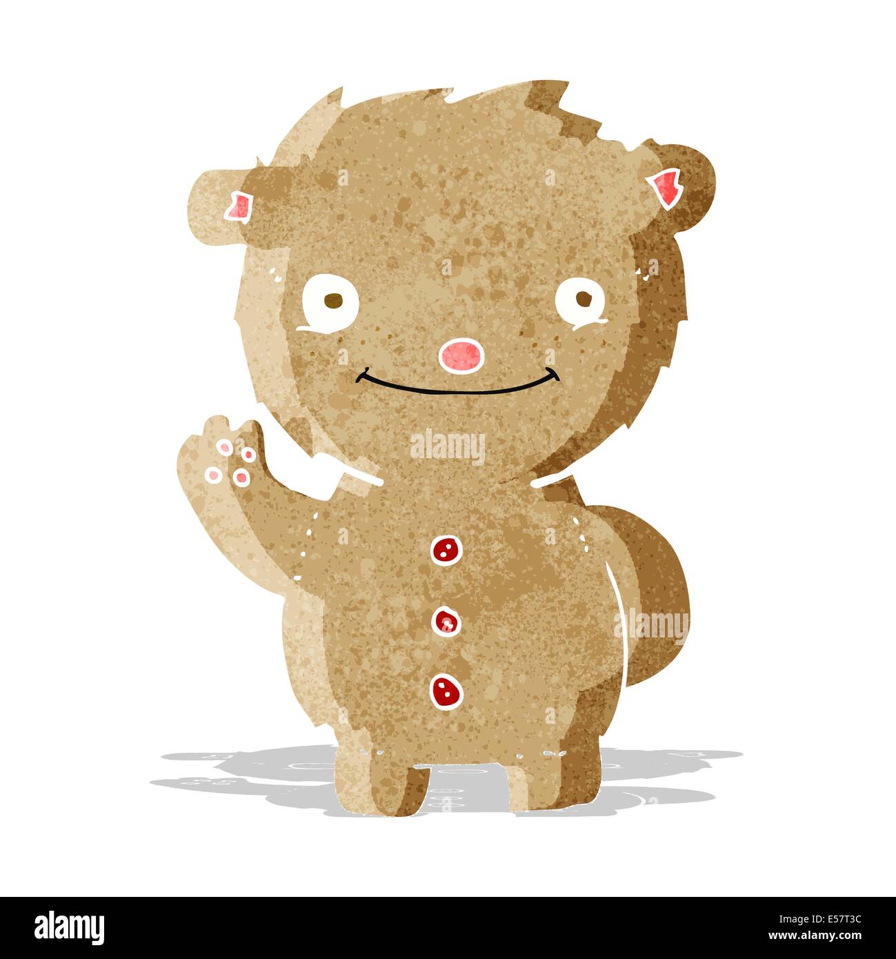 cartoon waving teddy bear Stock Vector Image & Art - Alamy