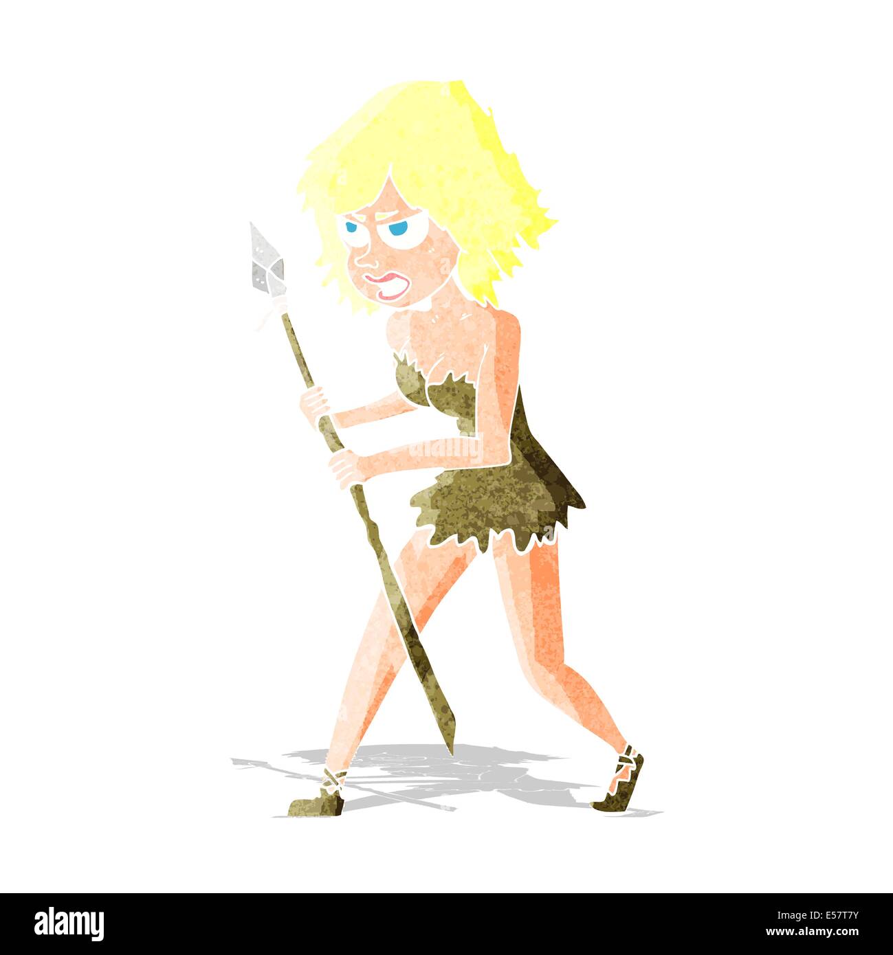 Cartoon Cave Girl Stock Vector Image And Art Alamy